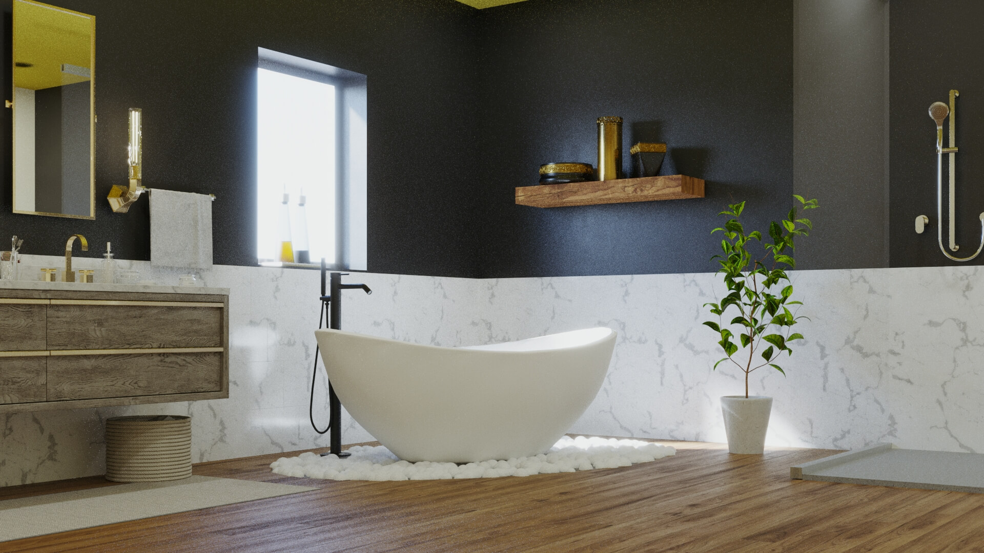 Serene Spaces: 4 Exquisite Bathroom Designs Collection by Architect Craft