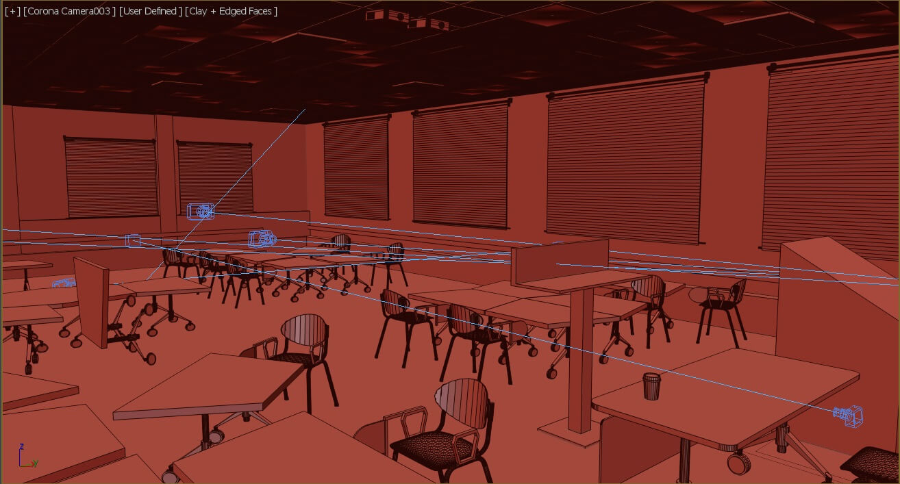 Modern Classroom Furniture Set - 3D Model by Architect Craft