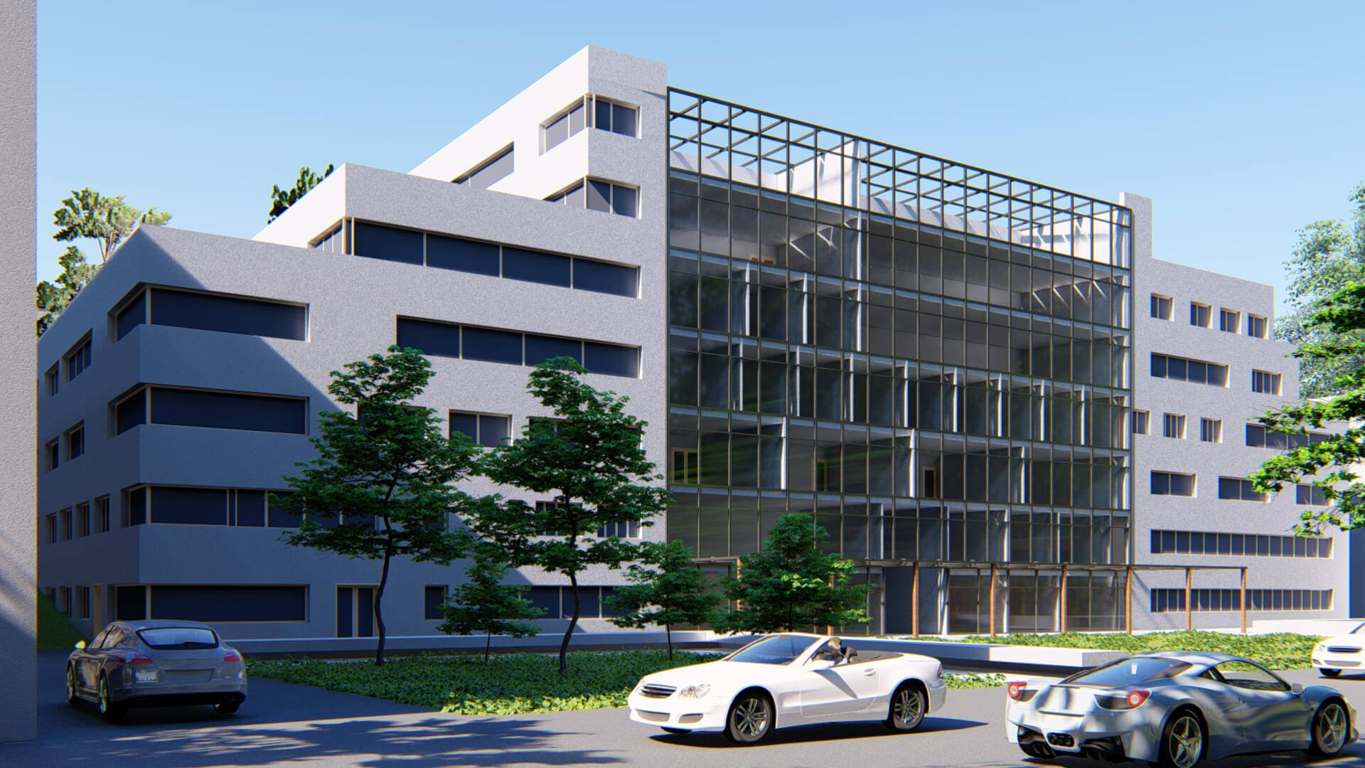 Modern Office Building - 3D Model by Architect Craft