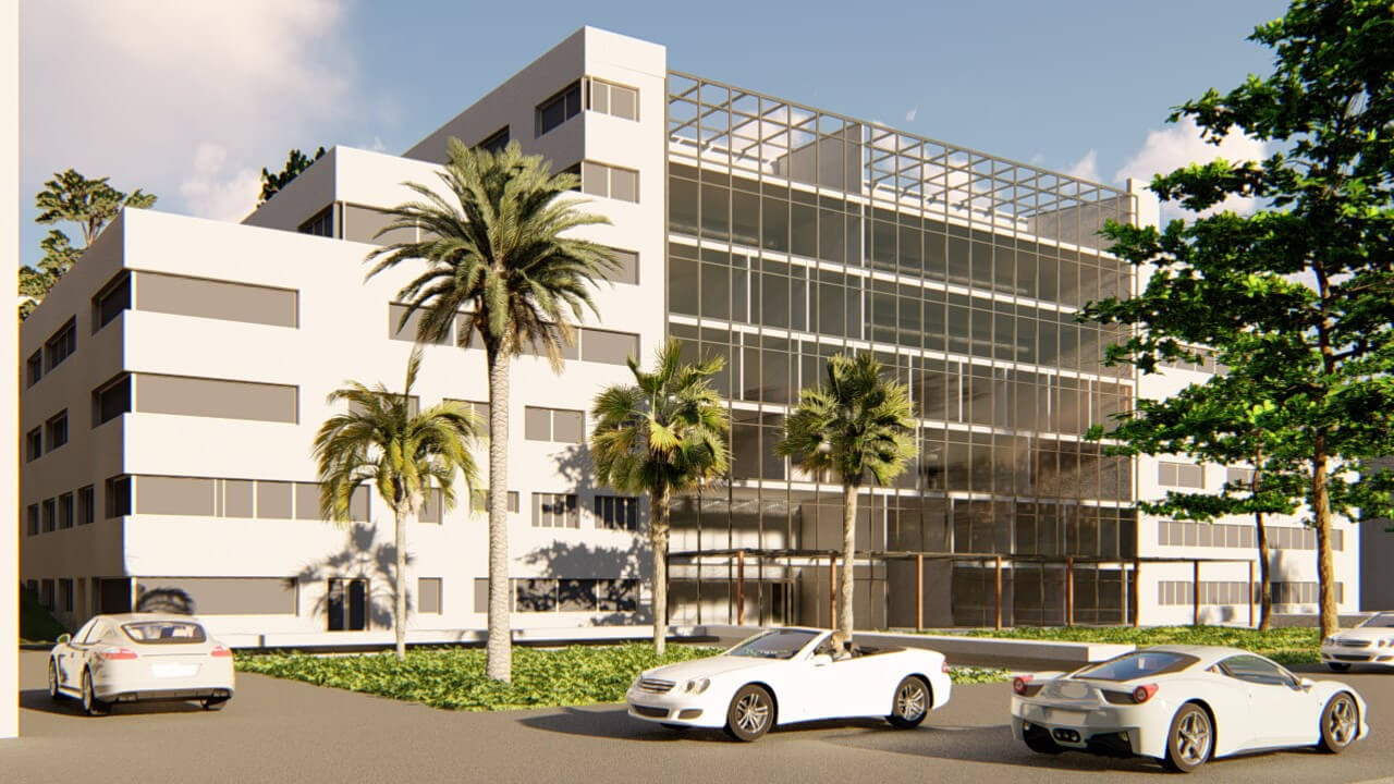 Modern Office Building - 3D Model by Architect Craft