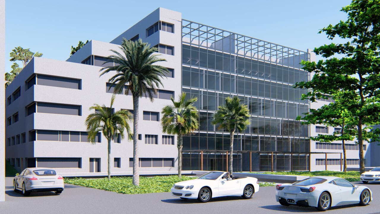 Modern Office Building - 3D Model by Architect Craft