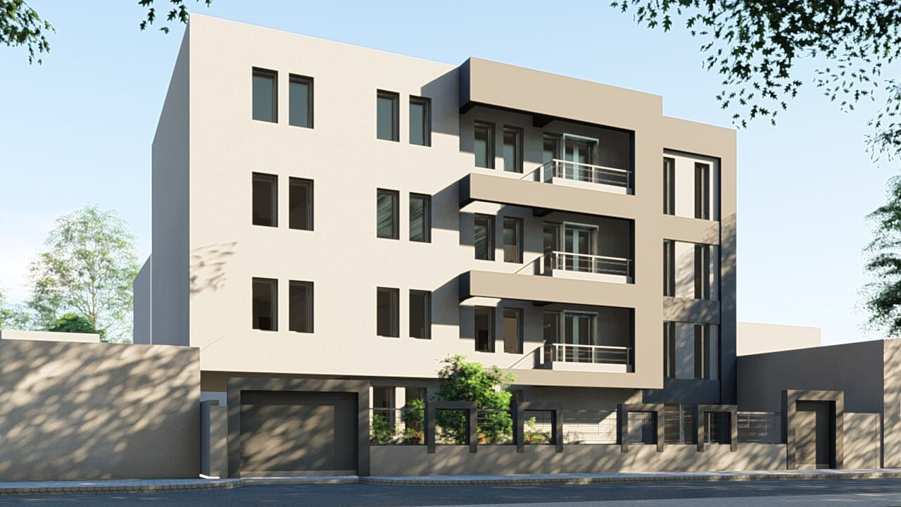 Modern Residential Building - 3D Model by Architect Craft