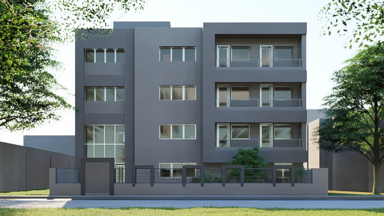 Modern Residential Building - 3D Model by Architect Craft