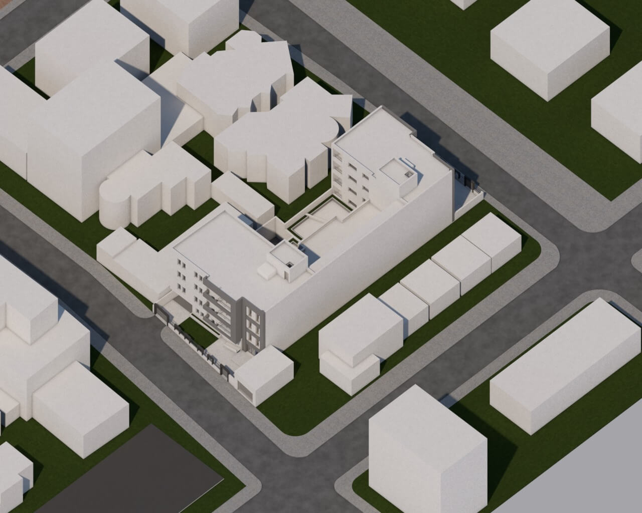 Modern Residential Building - 3D Model by Architect Craft