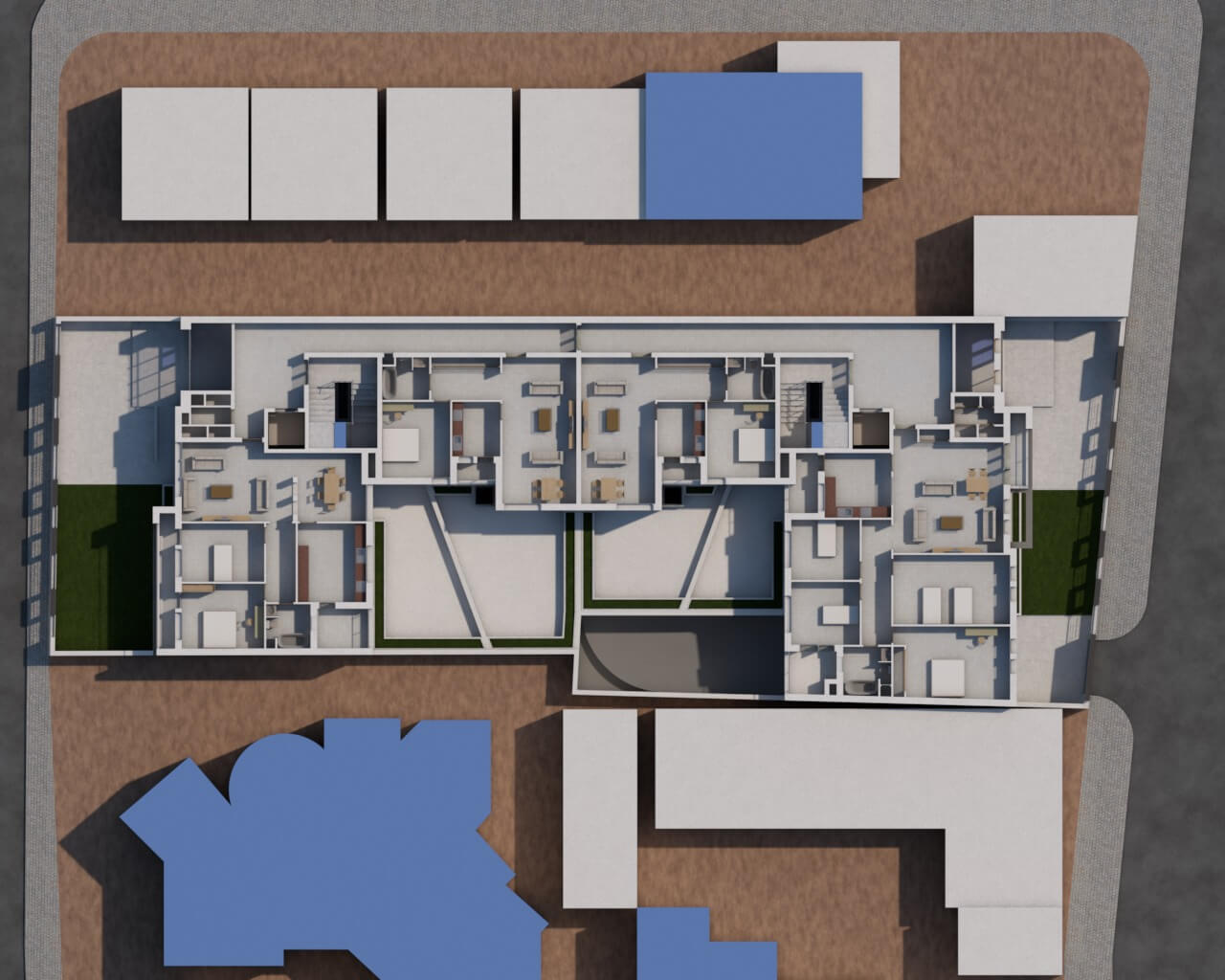 Modern Residential Building - 3D Model by Architect Craft