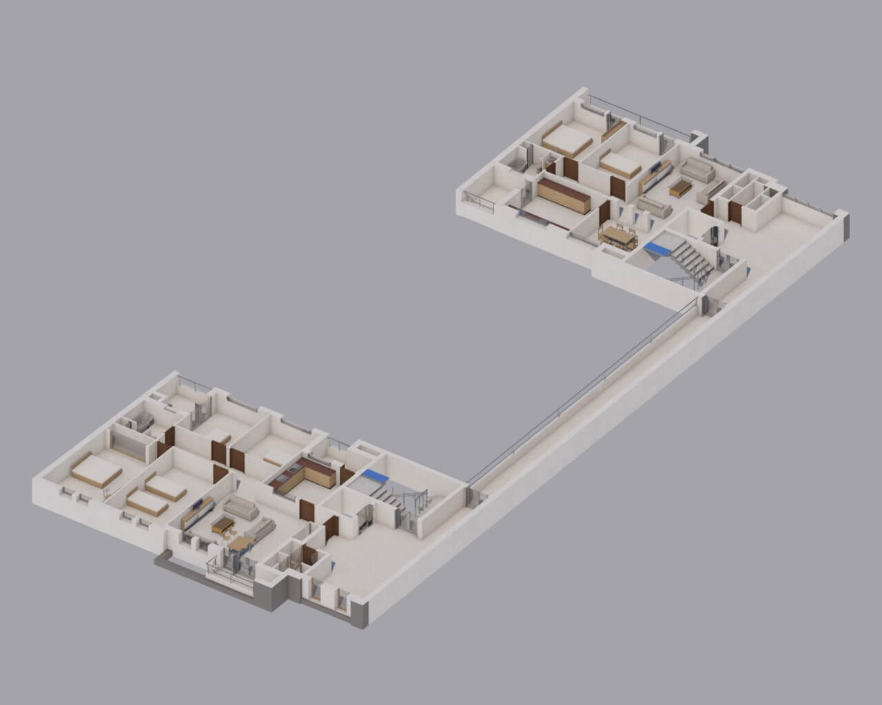 Modern Residential Building - 3D Model by Architect Craft