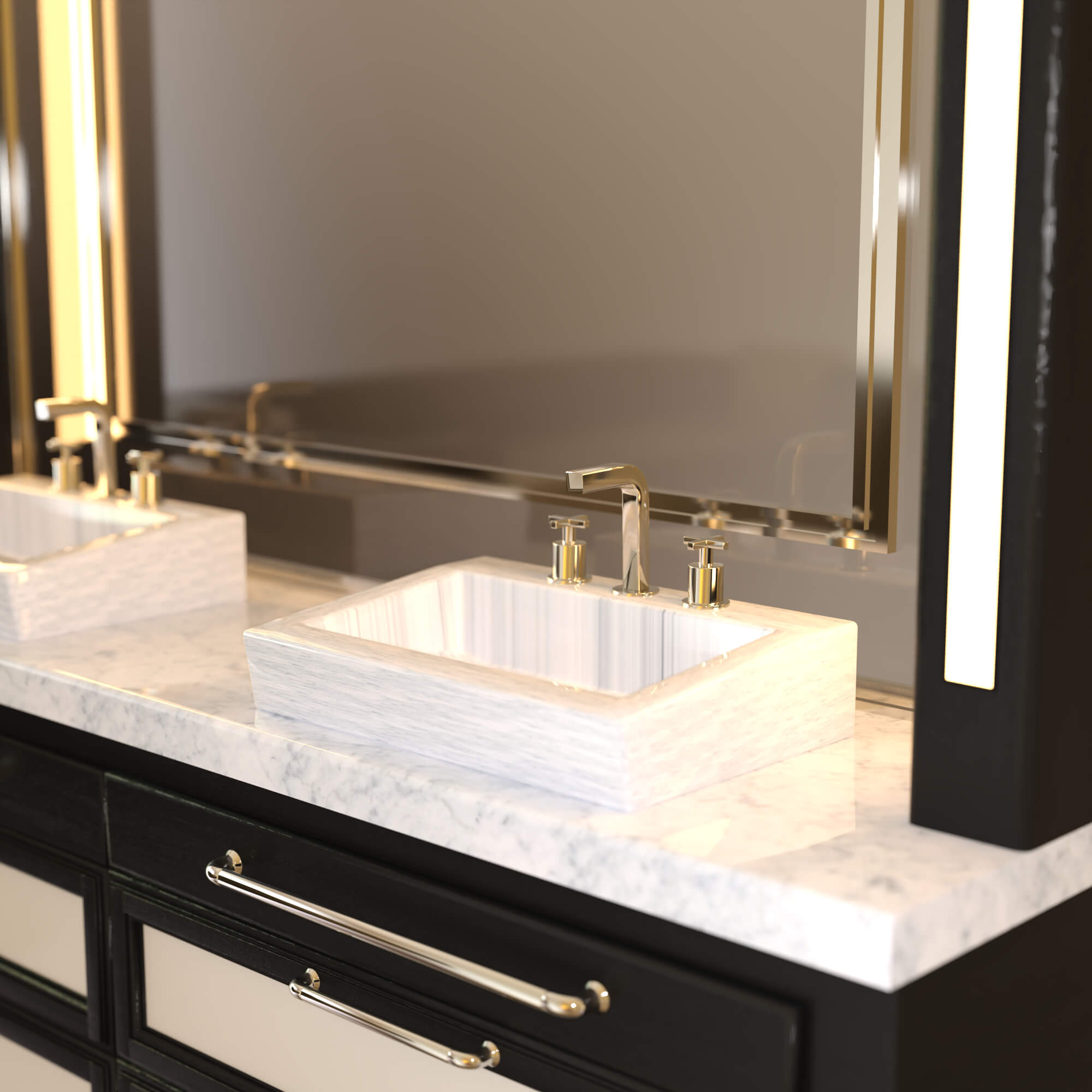 A3S Bath Props Sets Basin and Tub - Daz Content by Architect3DStudio