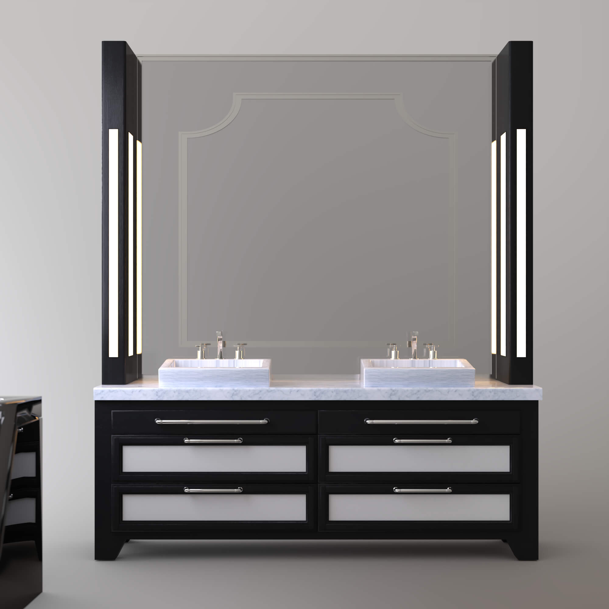 A3S Bath Props Sets Basin and Tub - Daz Content by Architect3DStudio