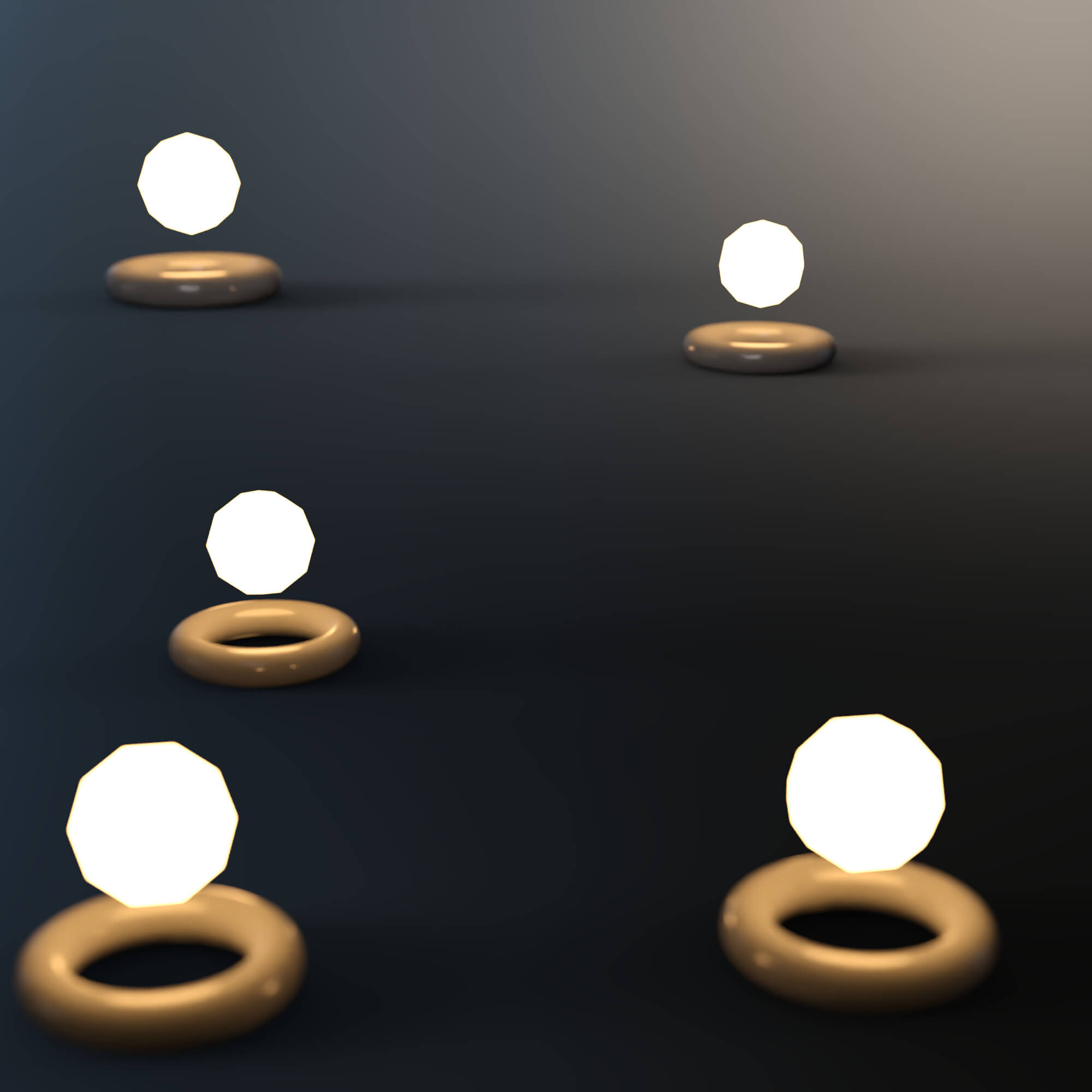 A3S Floating Bulbs Scene Presets - Daz Content by Architect3DStudio