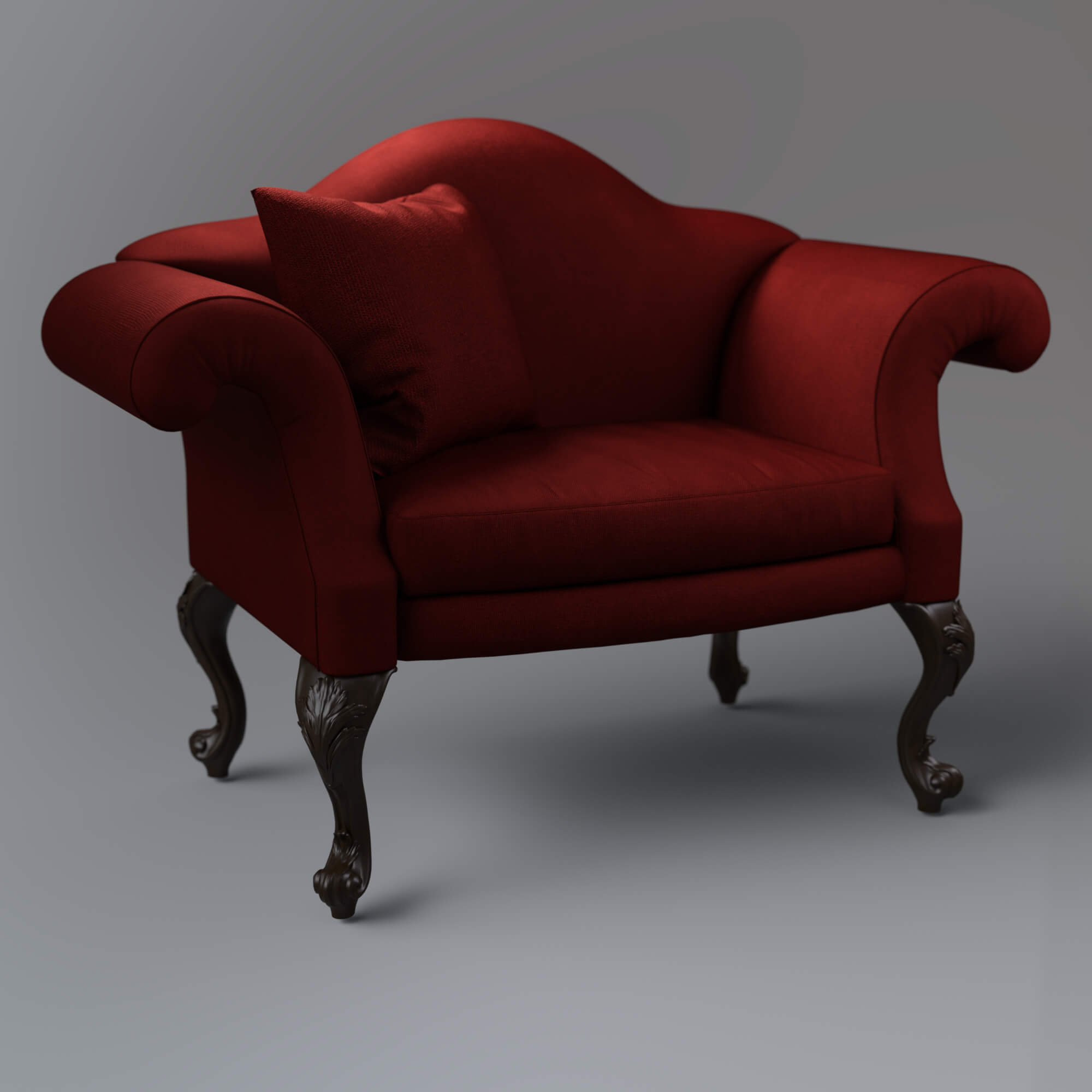 A3S H-Arm Chair Daz Content by Architect3DStudio