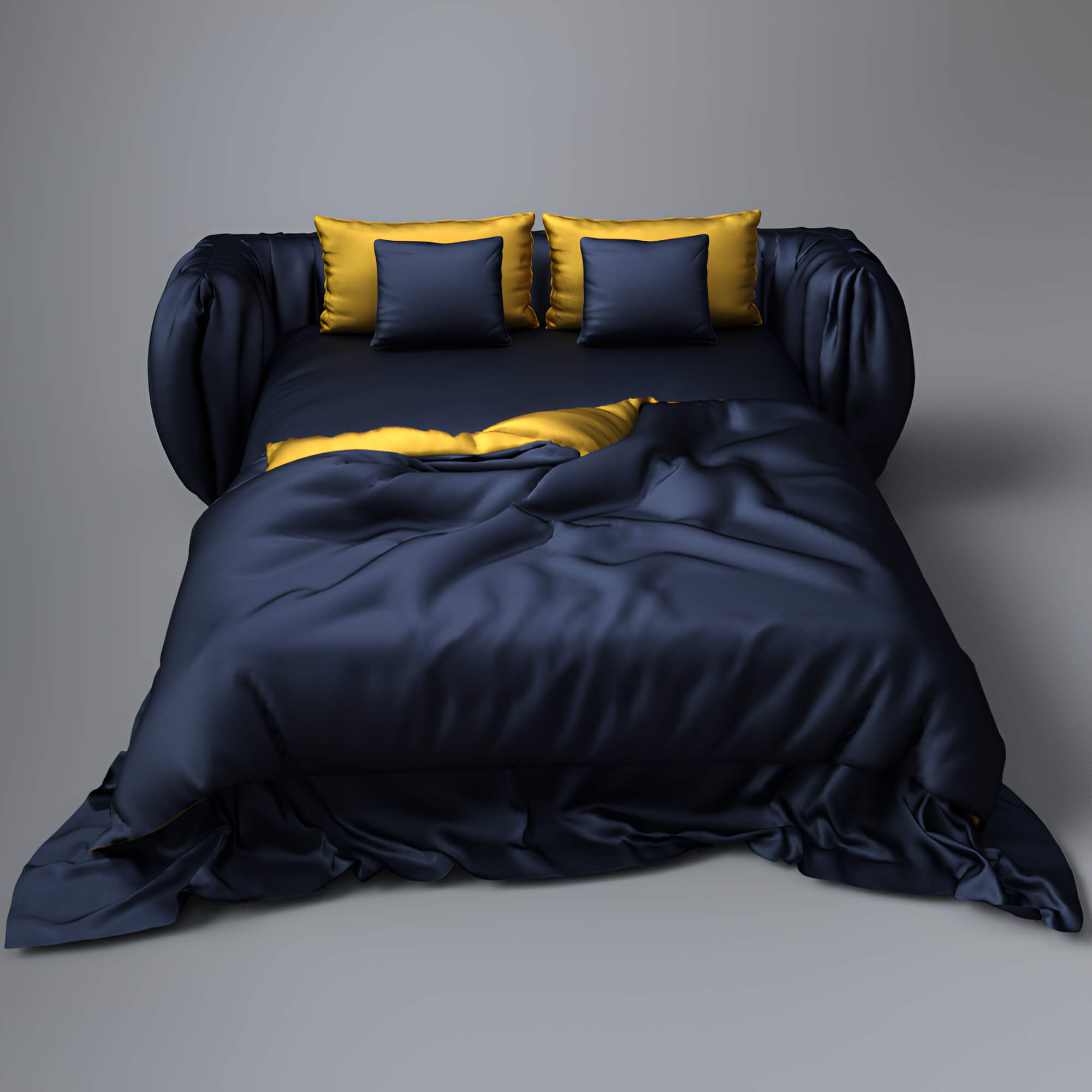 A3S H-Bed Model 26 Daz Content by Architect3DStudio