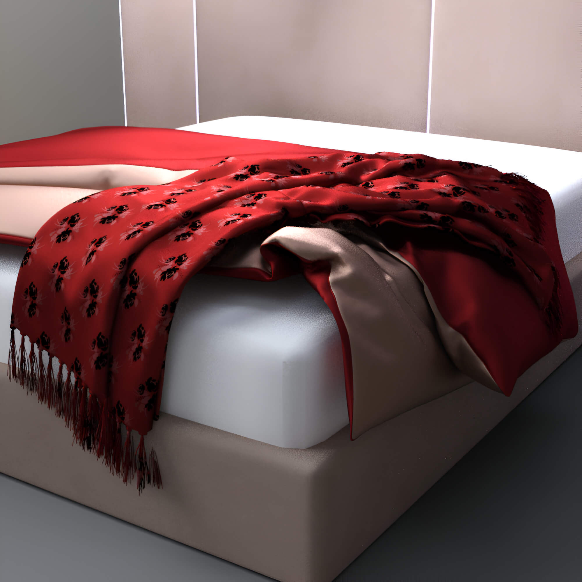 A3S H-Bed Model 29 Daz Content by Architect3DStudio