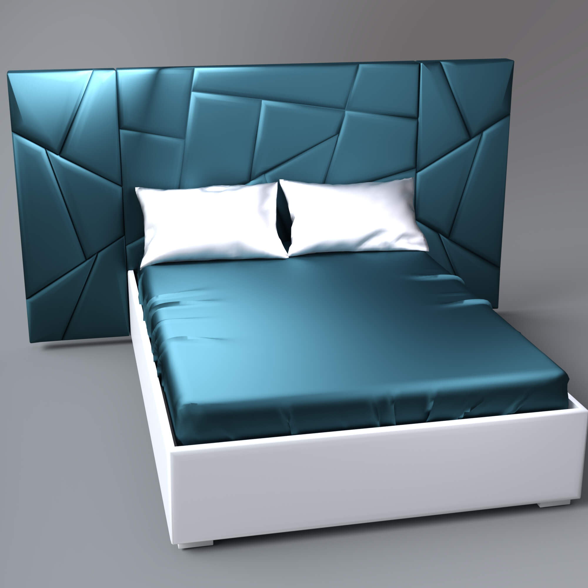 A3S H-Bed Model 3 Daz Content by Architect3DStudio