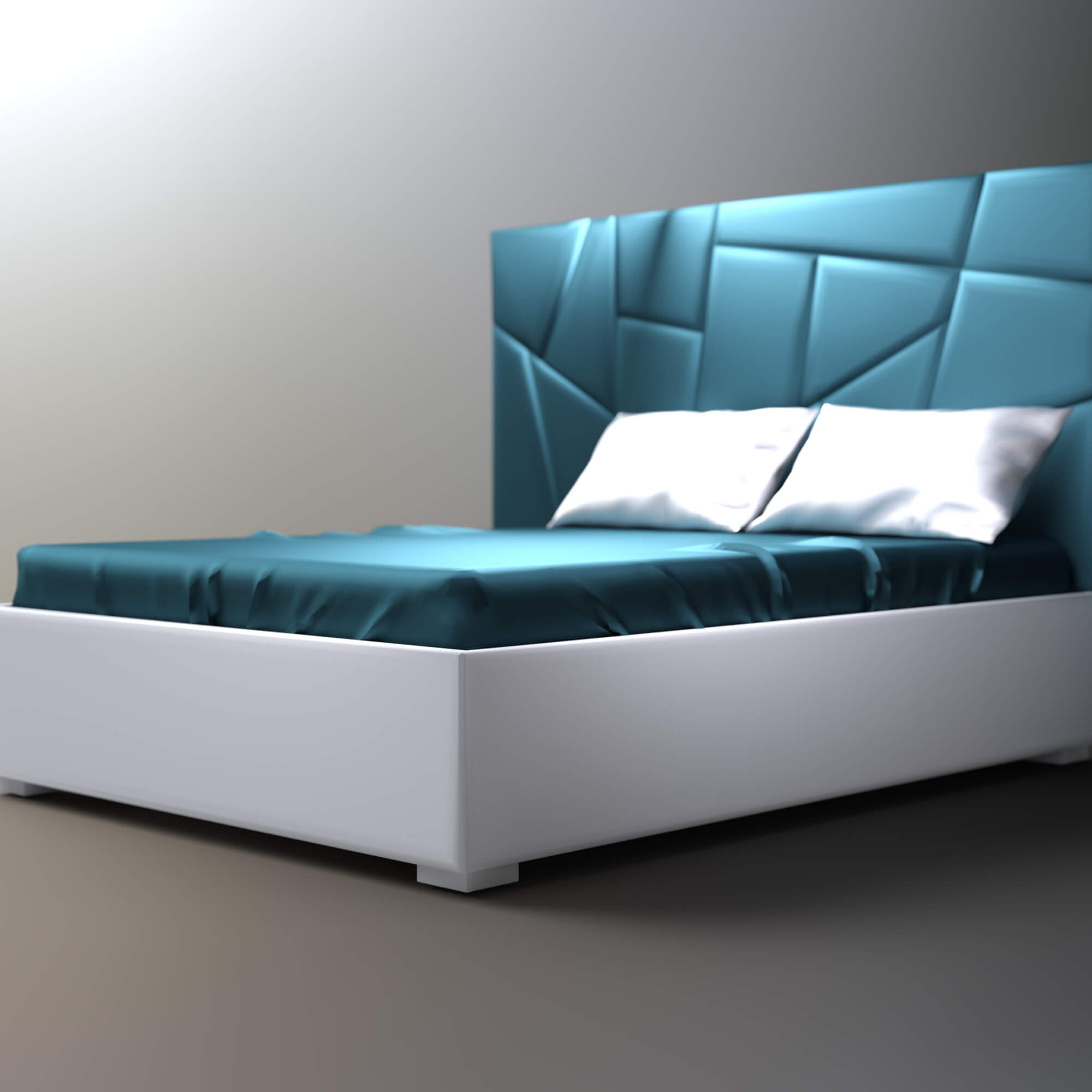 A3S H-Bed Model 3 Daz Content by Architect3DStudio