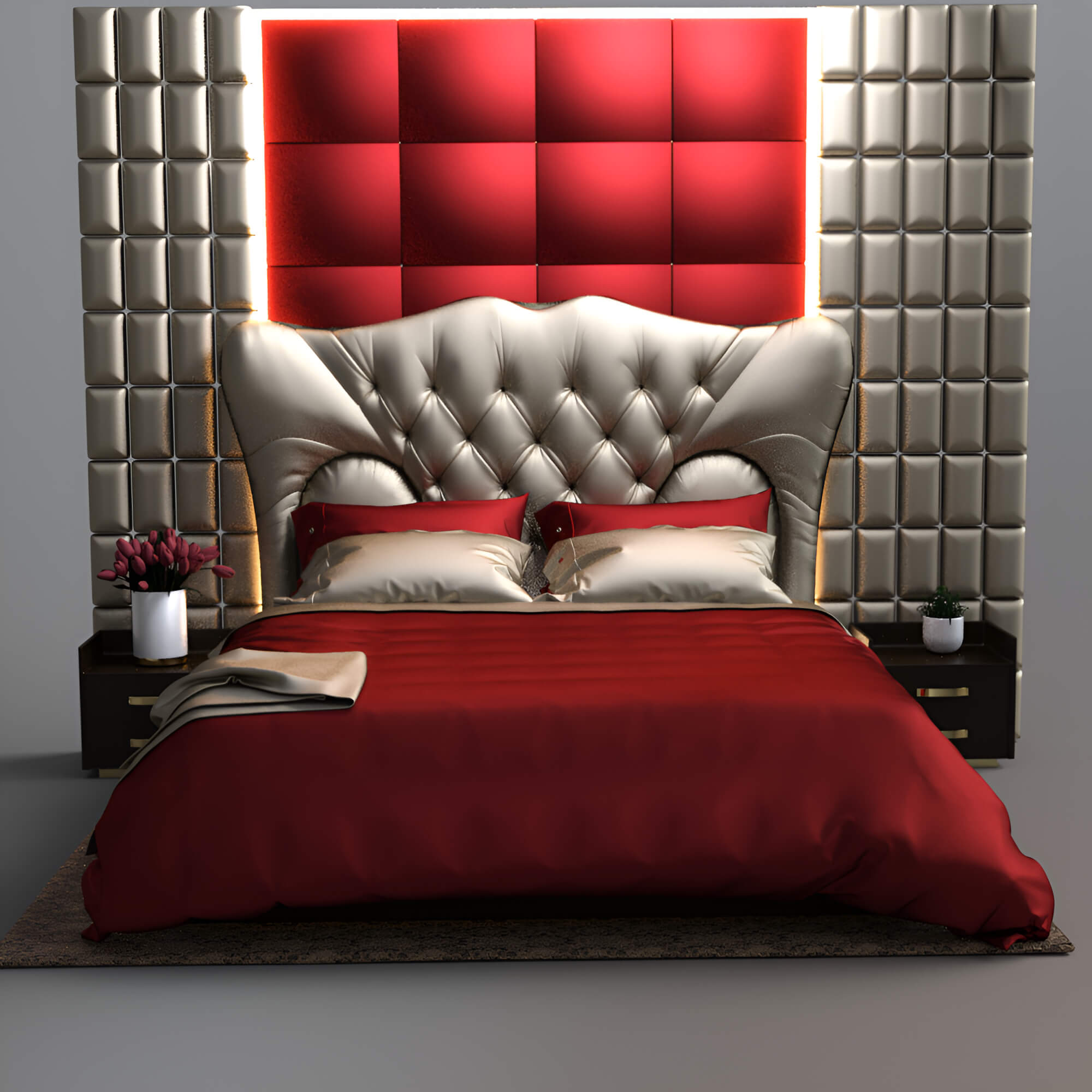 A3S H-Bed Model 33 Daz Content by Architect3DStudio