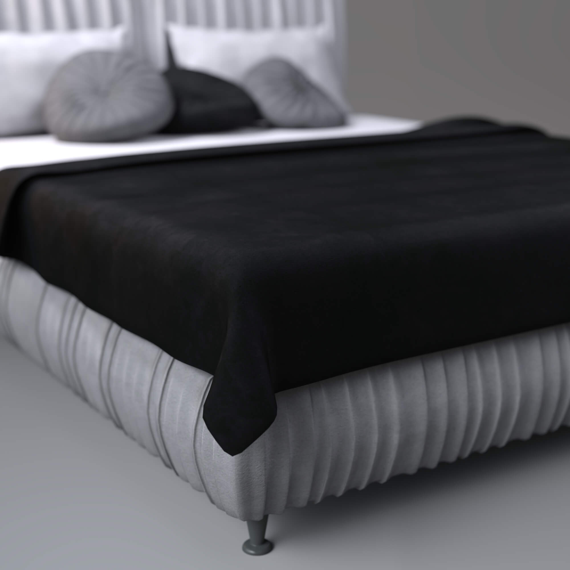 A3S H-Bed Model 7 Daz Content by Architect3DStudio