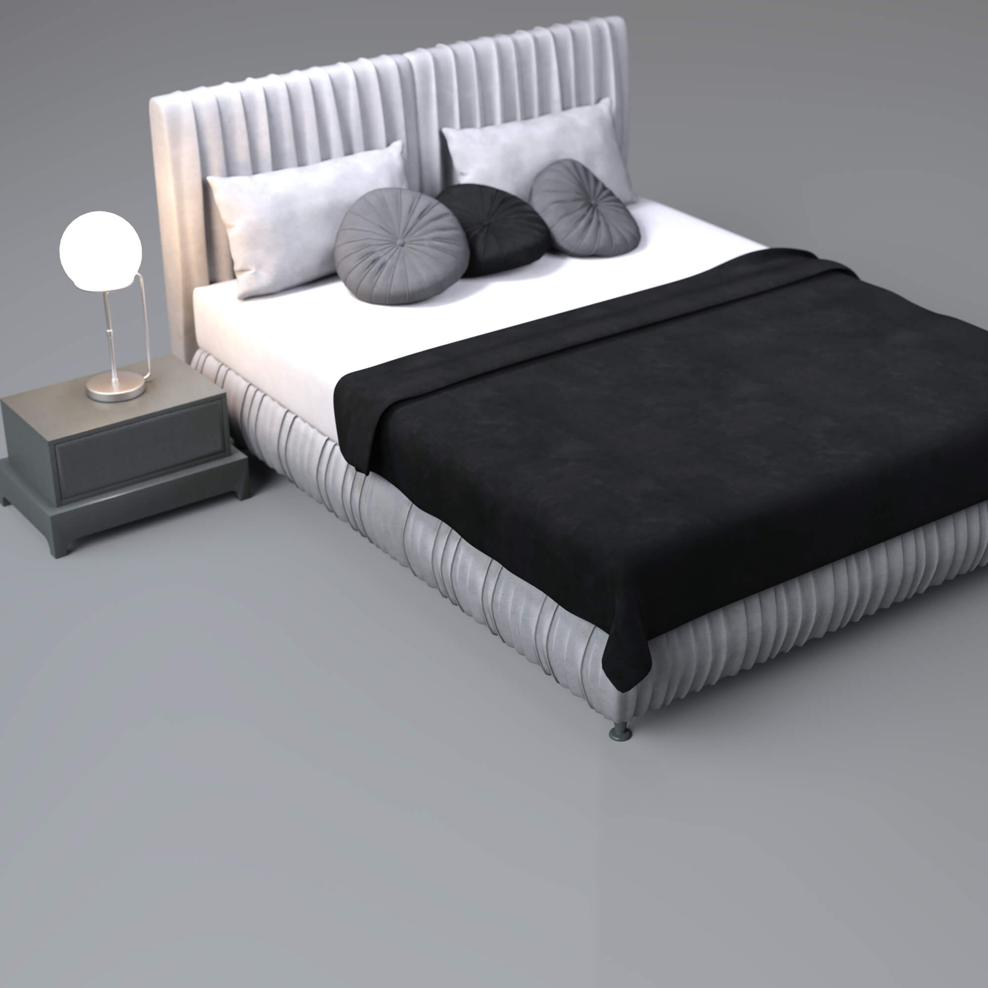A3S H-Bed Model 7 Daz Content by Architect3DStudio
