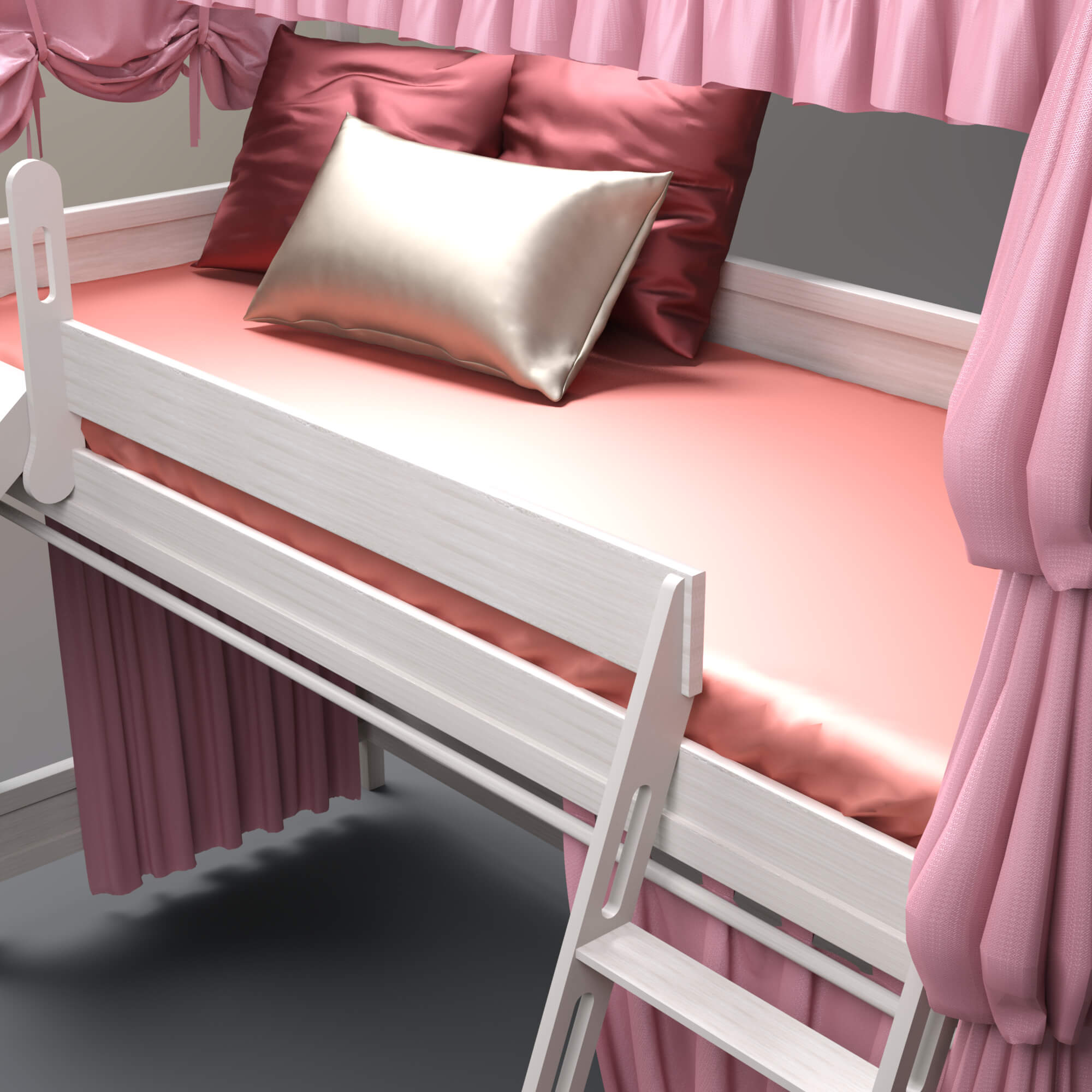 A3S H-Child Bed 4 Daz Content by Architect3DStudio
