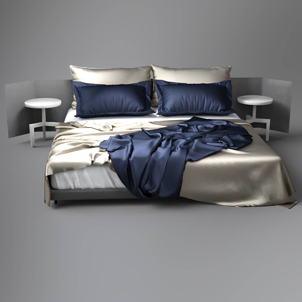 A3S H-Classic Bed Daz Content by Architect3DStudio