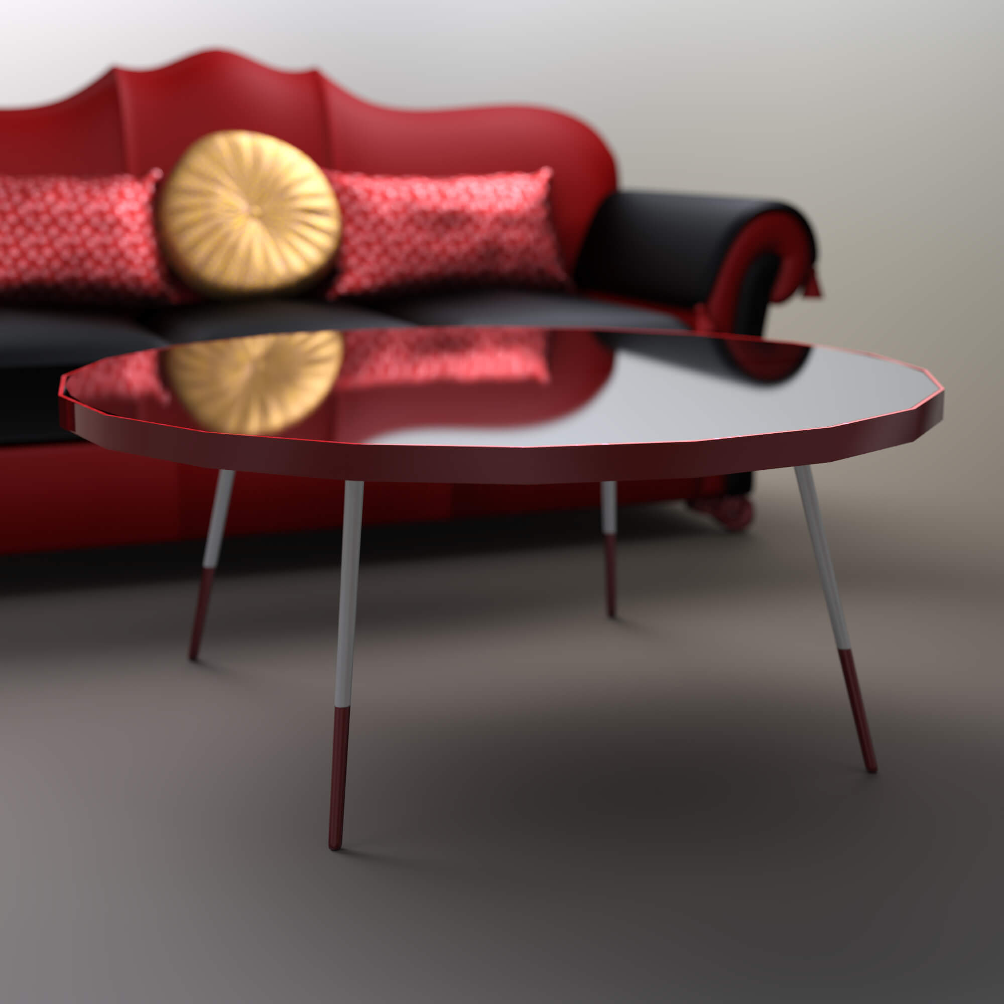 A3S H-Classic Sofa & Table Daz Content by Architect3DStudio