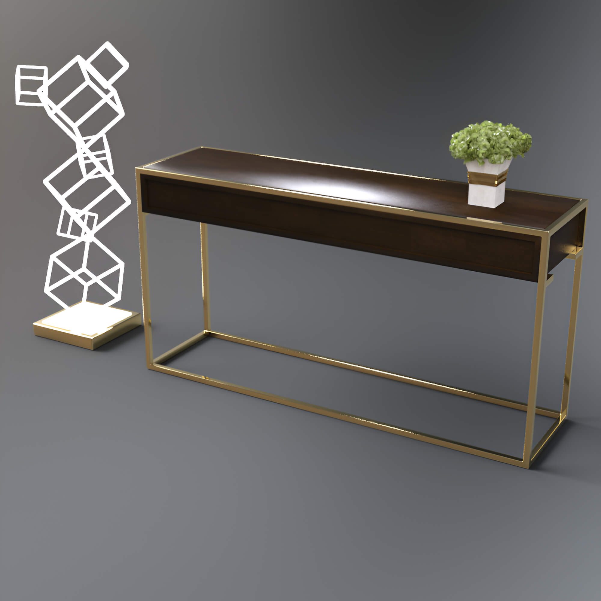 A3S H-Console Table 2 Daz Content by Architect3DStudio