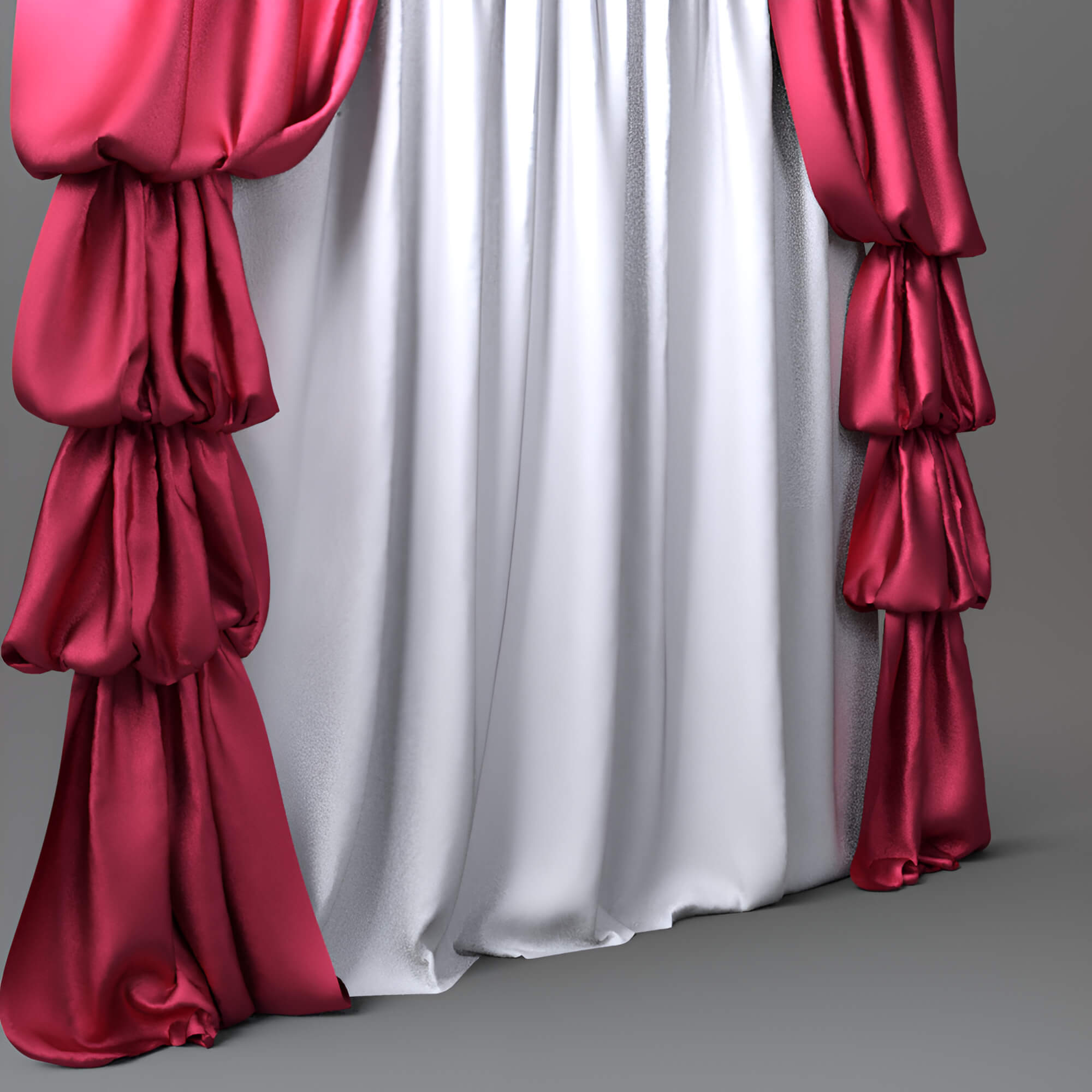 A3S H-Curtains 4 Daz Content by Architect3DStudio