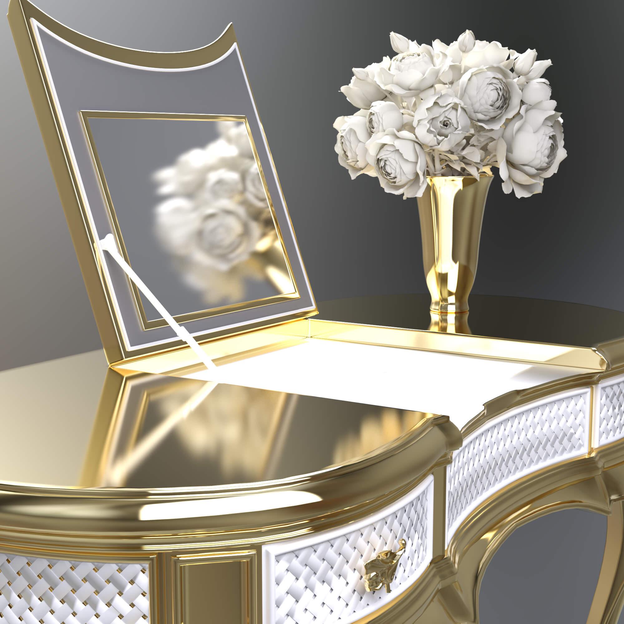 A3S H-Dressing Table 2 Daz Content by Architect3DStudio