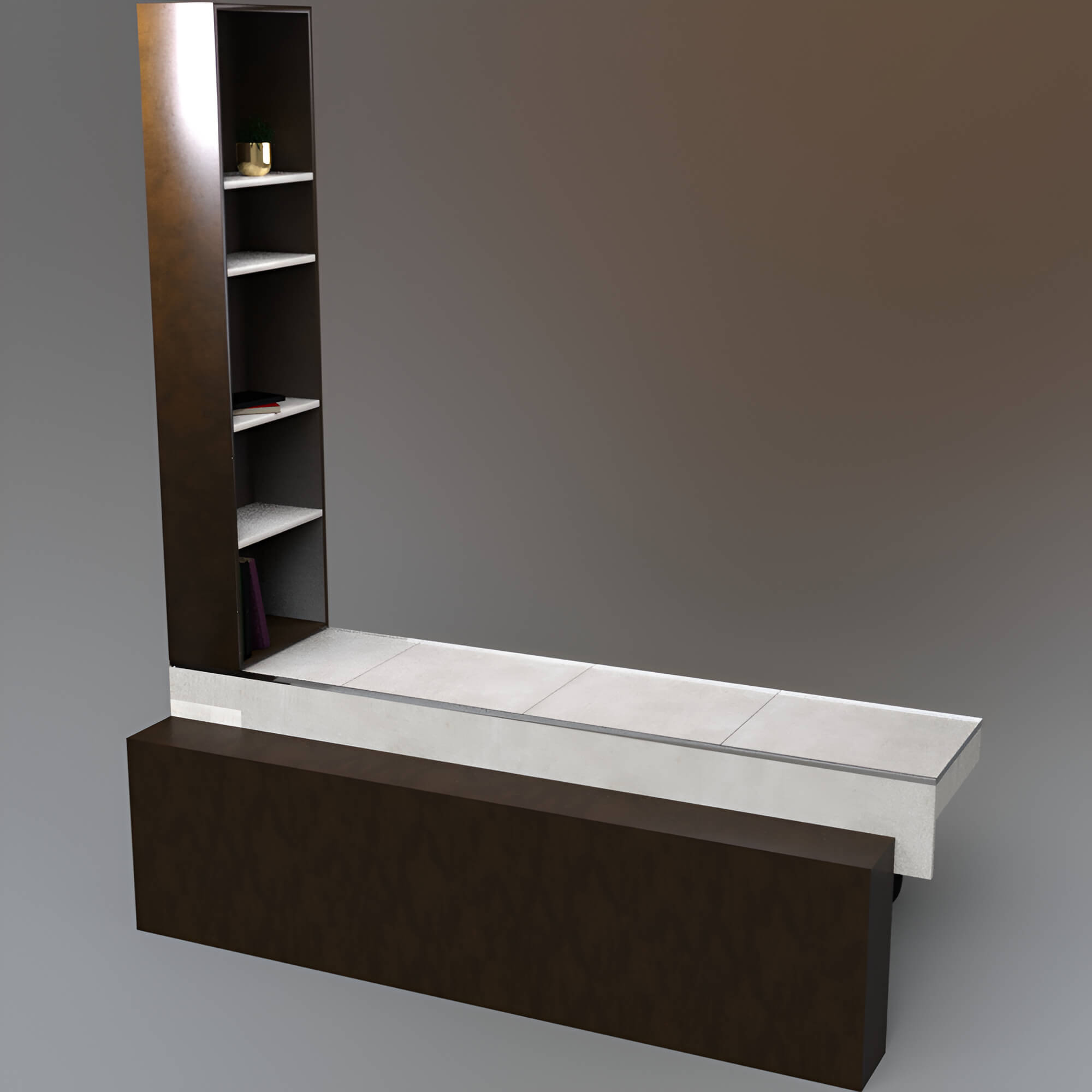 A3S H-Modern Working Table Daz Content by Architect3DStudio