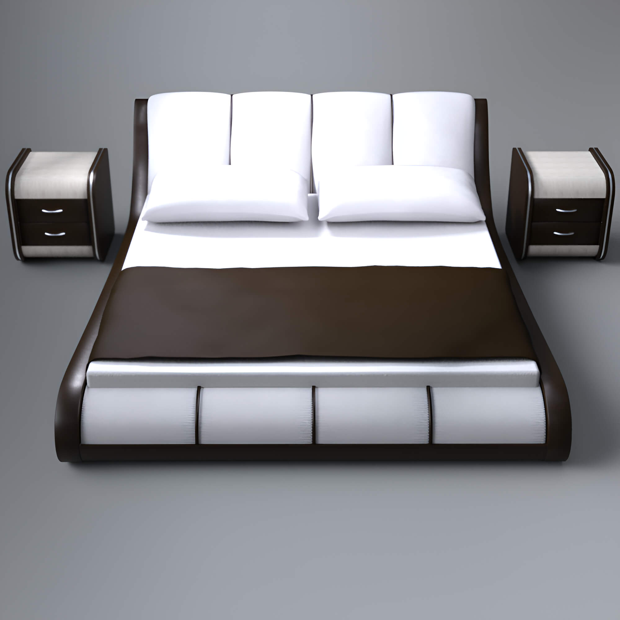 A3S H-Puffy Bed Daz Content by Architect3DStudio