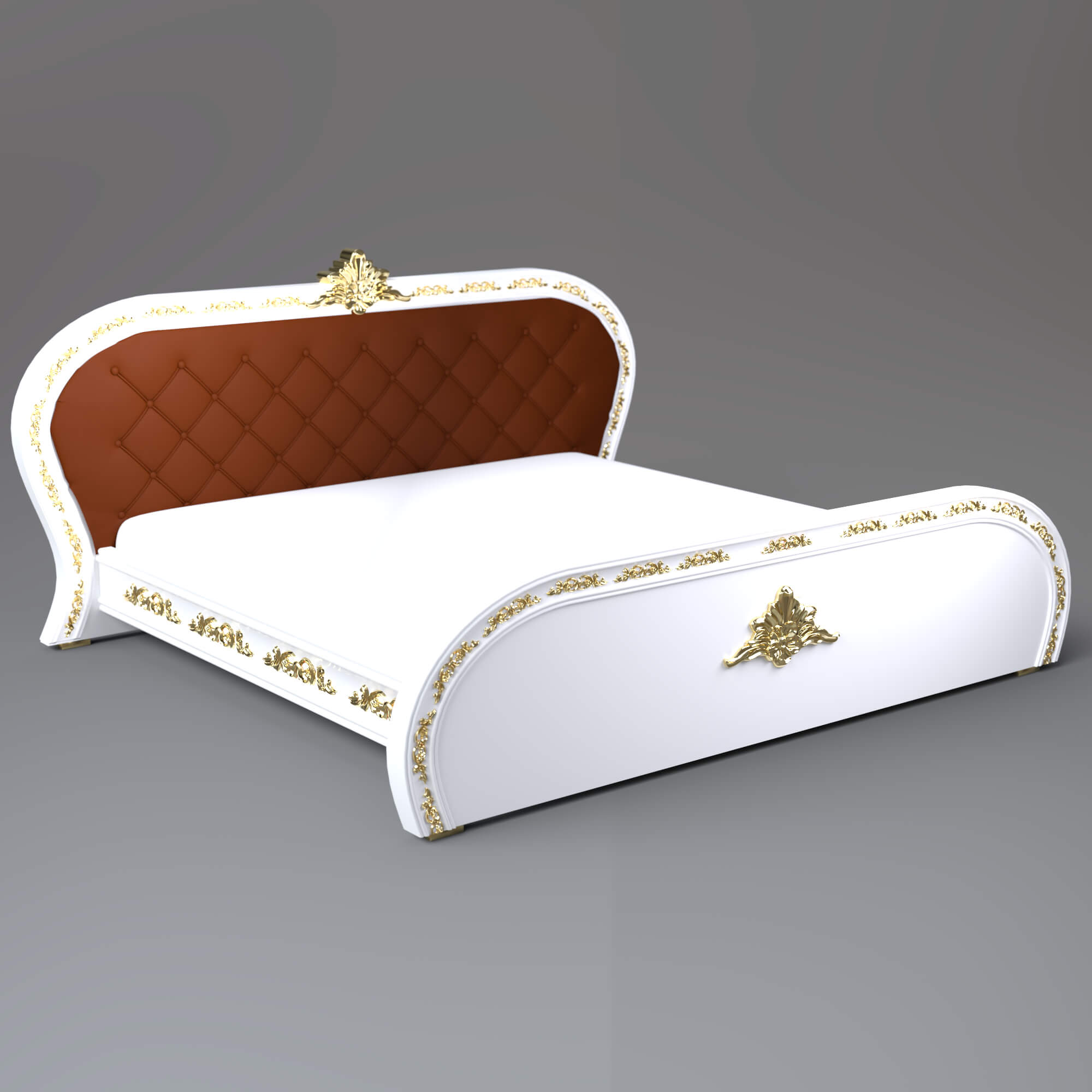 A3S H-Royal Bed Model Daz Content by Architect3DStudio