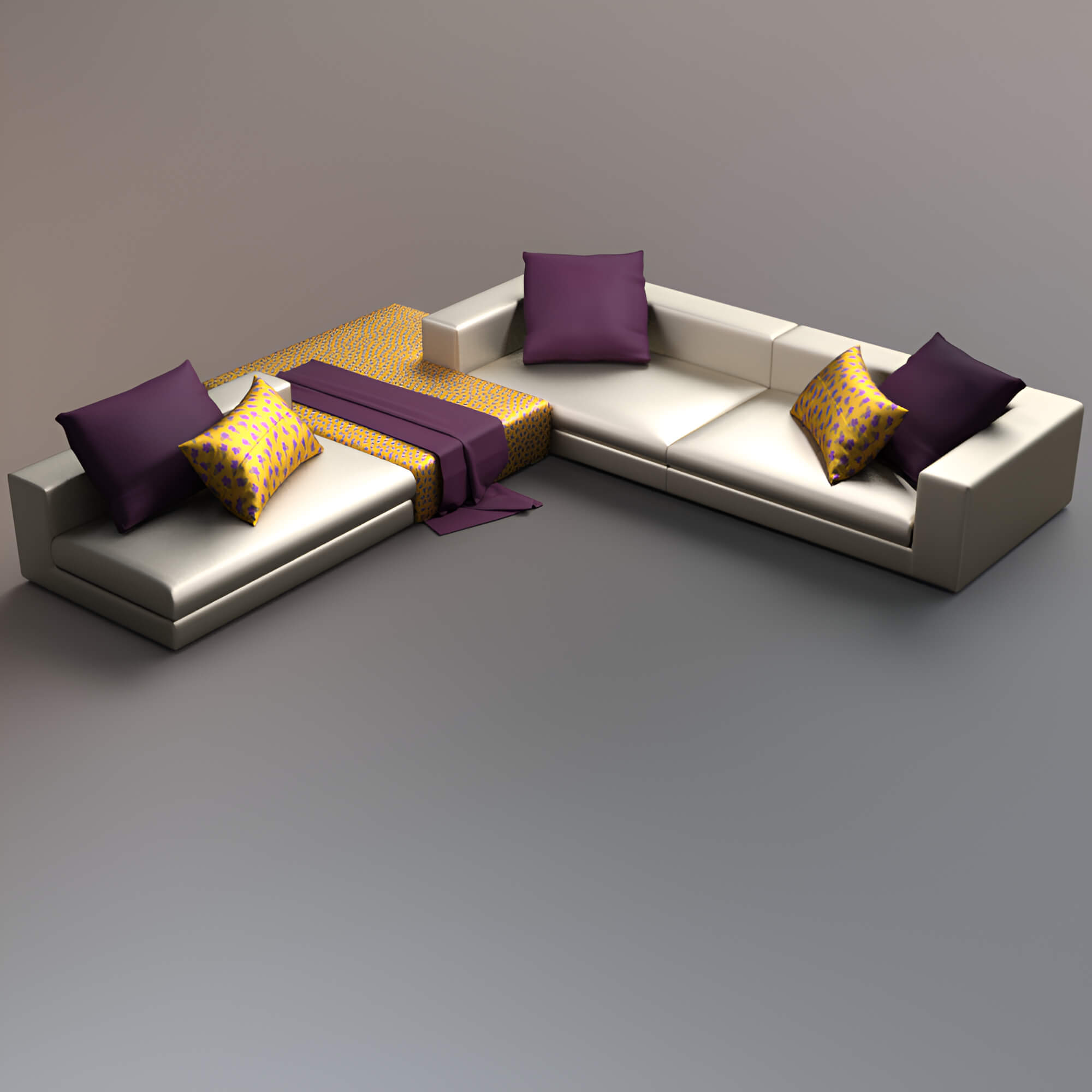 A3S H-Sofa Model 18 Daz Content by Architect3DStudio