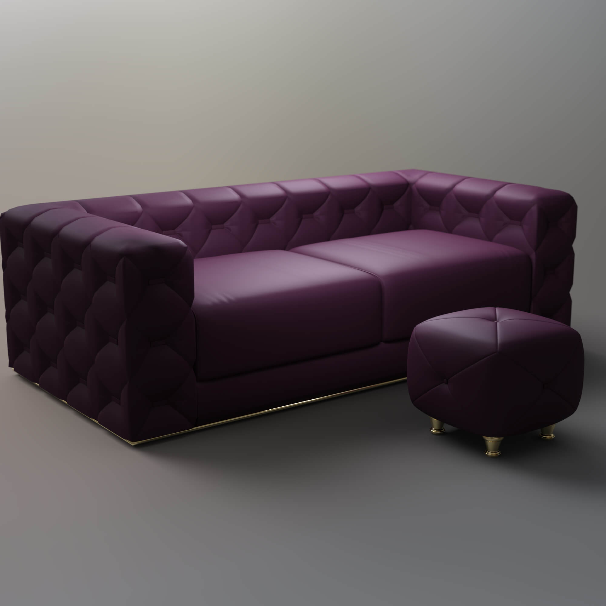 A3S H-Sofa With Couch Daz Content by Architect3DStudio