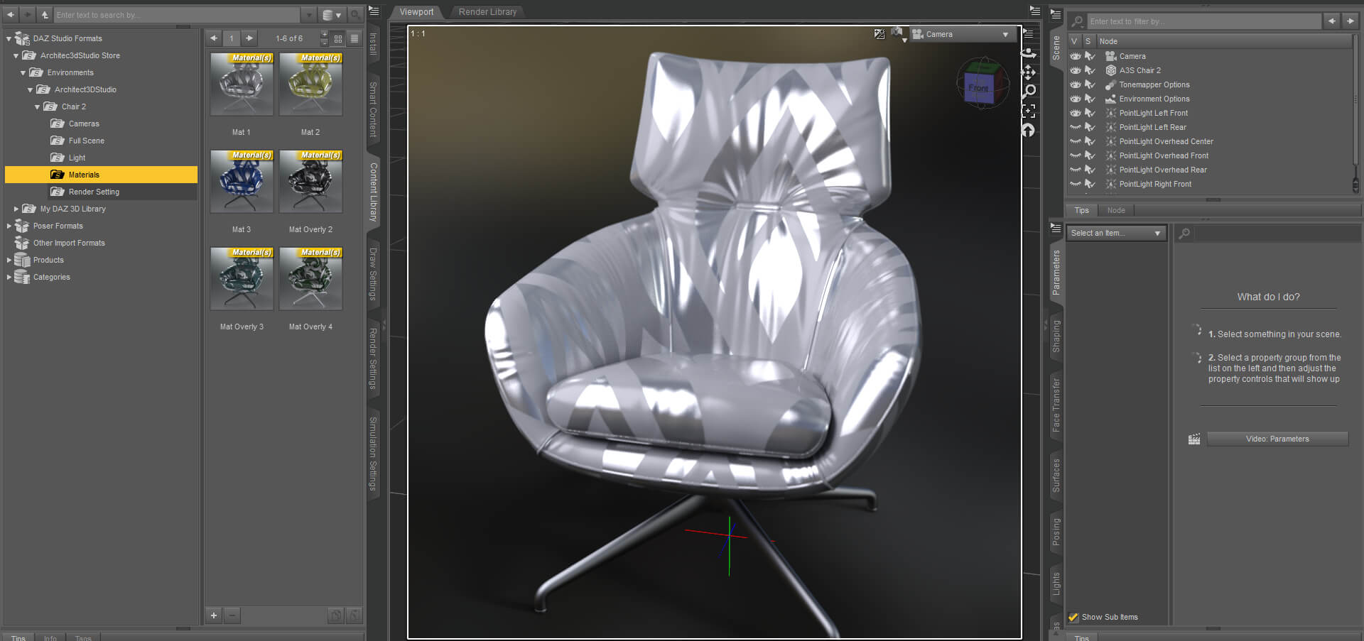 A3S Cool Chair - Daz Content by Architect3DStudio