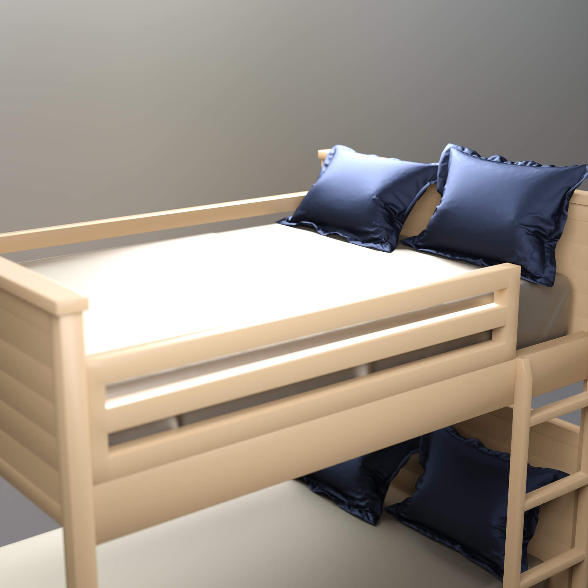 A3S H-Double Layer Bed Daz Content by Architect3DStudio