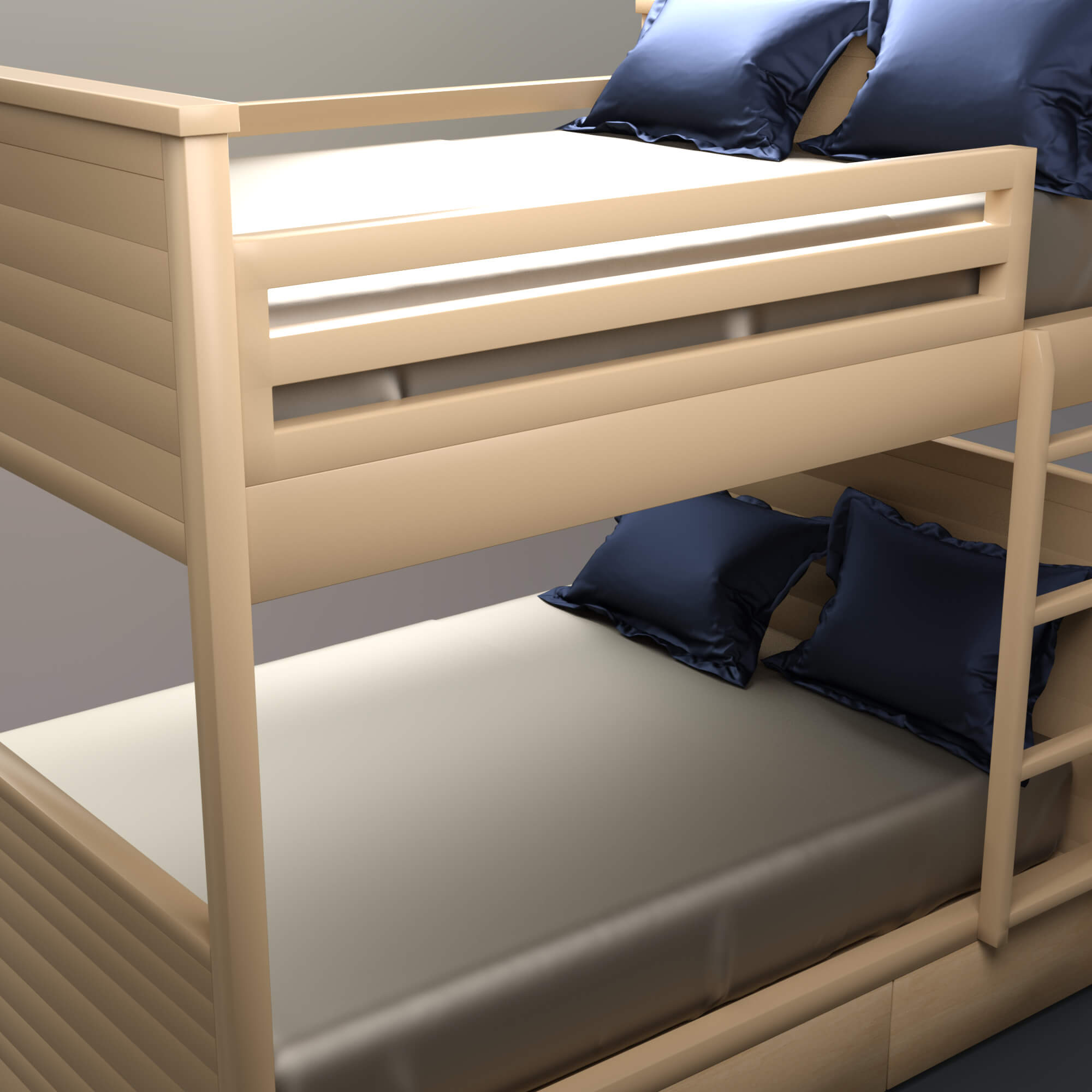 A3S H-Double Layer Bed Daz Content by Architect3DStudio