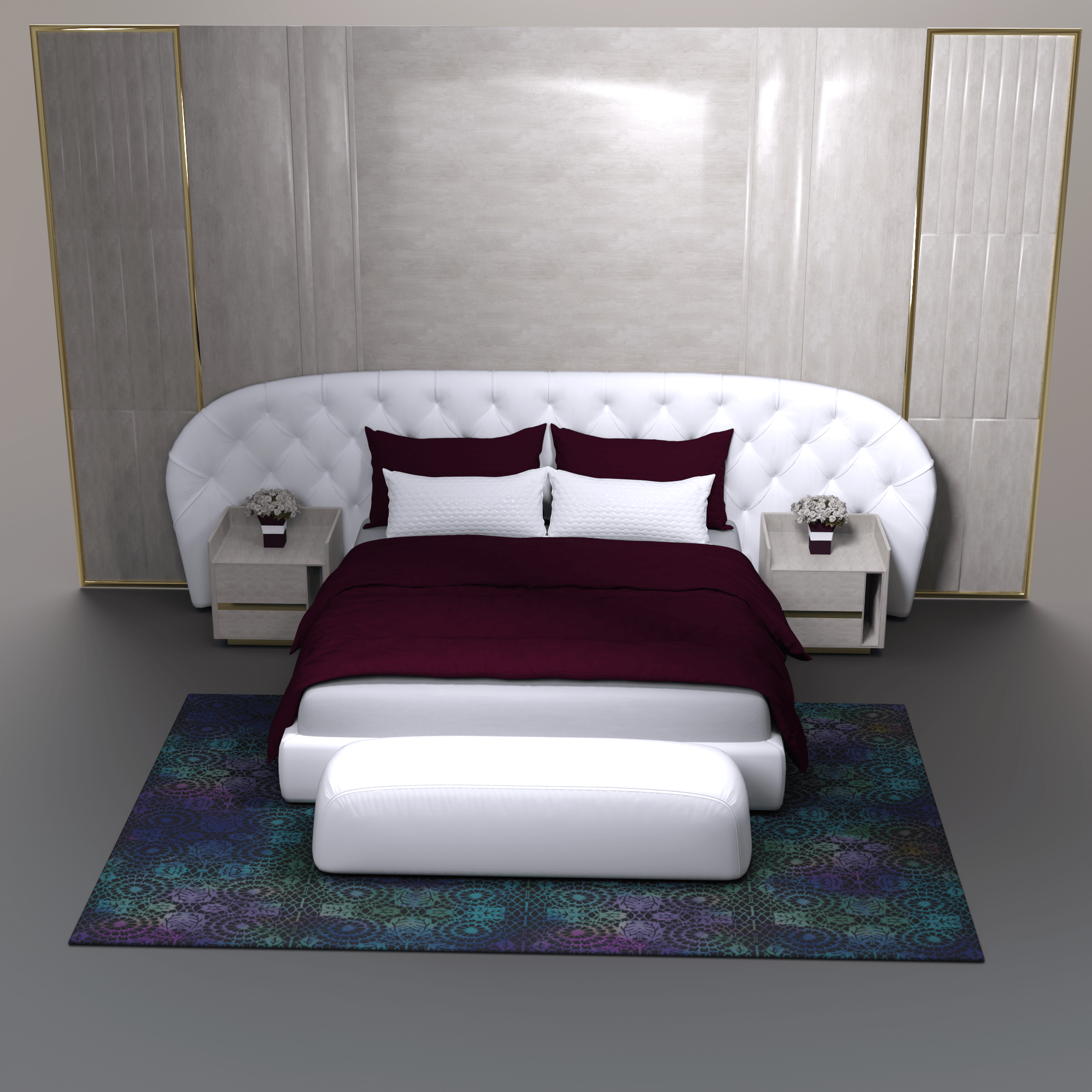 A3S H-Bed Model 11 3D Render, Digital Art by Architect3DStudio