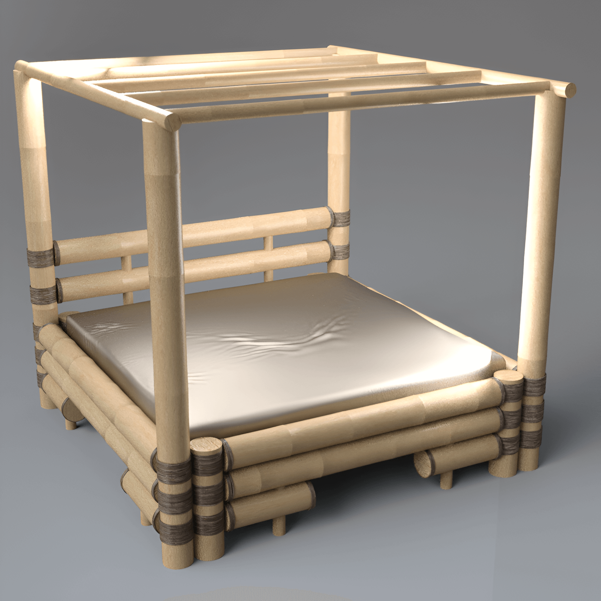 A3S H-Bed Model 24 3D Render, Digital Art by Architect3DStudio