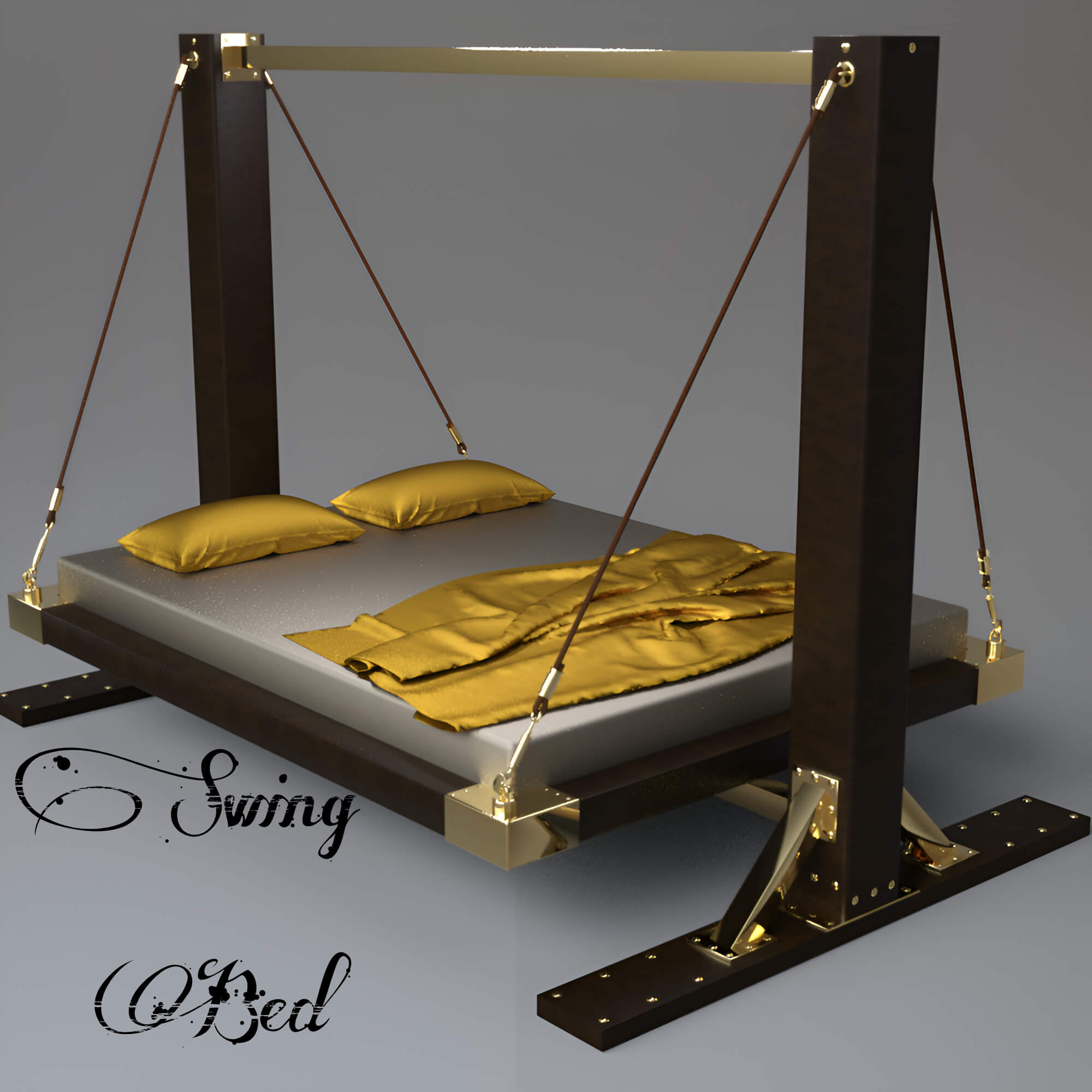 A3S H-Bed Model 47 3D Render, Digital Art by Architect3DStudio