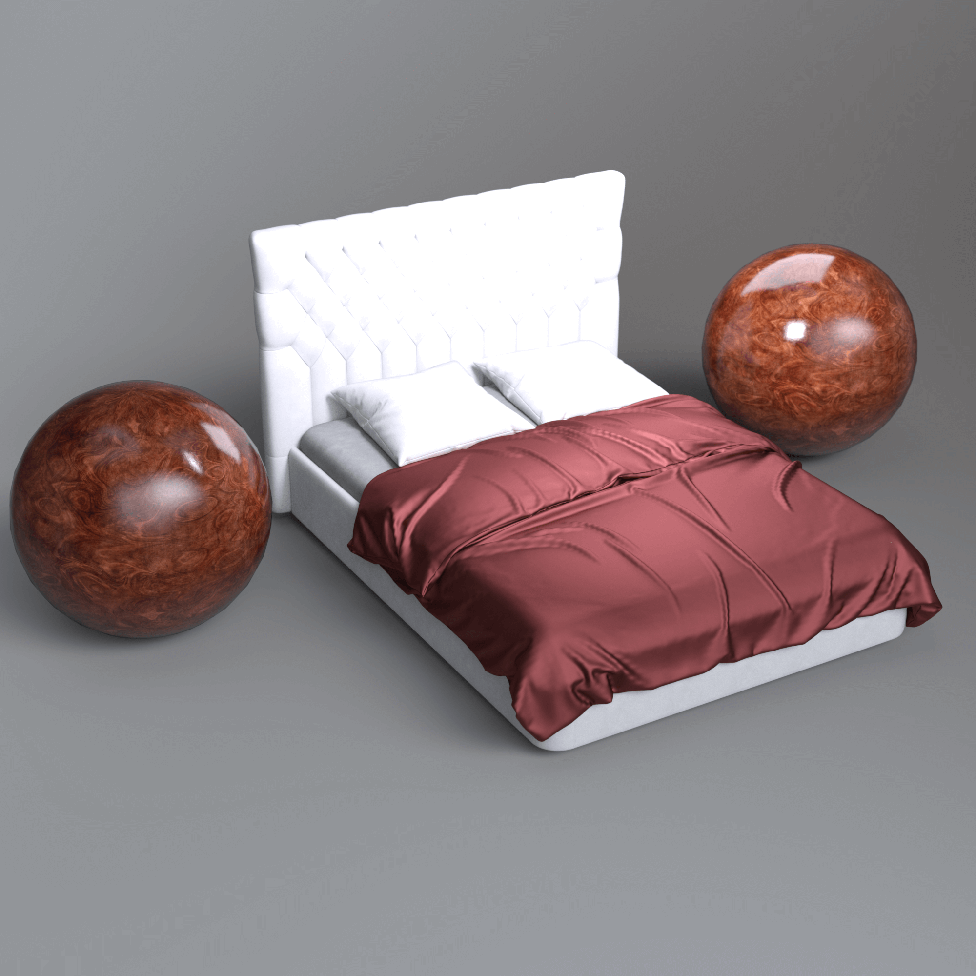 A3S H-Bed Model 6 3D Render, Digital Art by Architect3DStudio