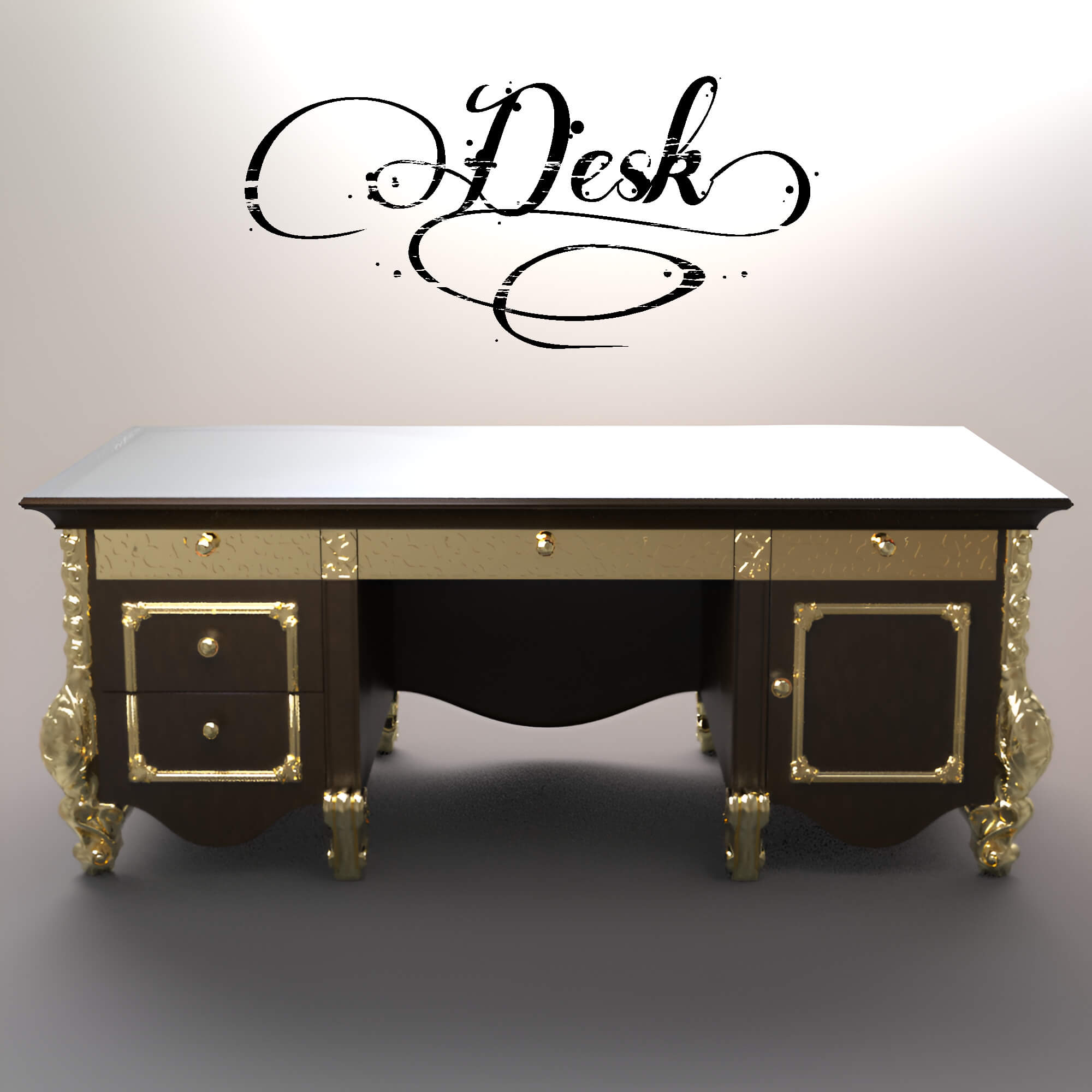 A3S H-Desk Model 3D Render, Digital Art by Architect3DStudio