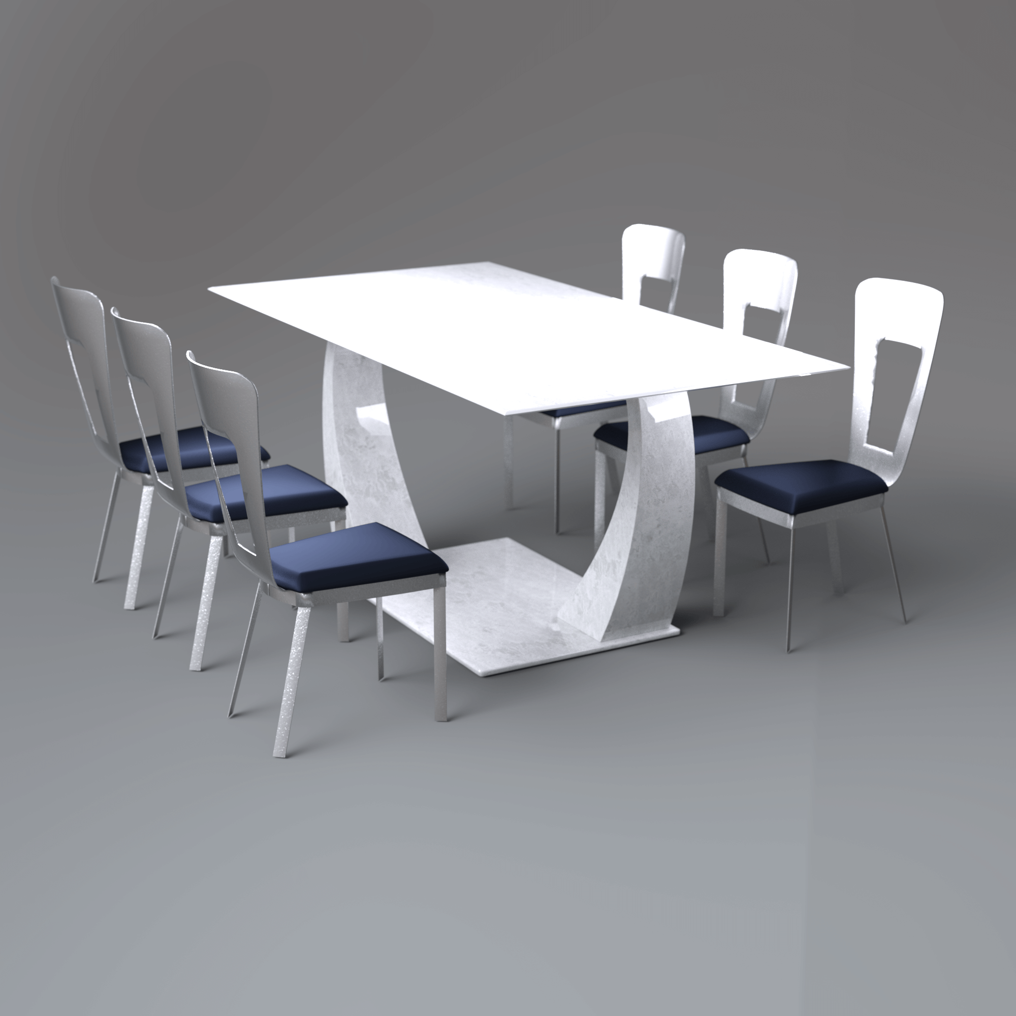 A3S H-Dinning Table 3D Render, Digital Art by Architect3DStudio