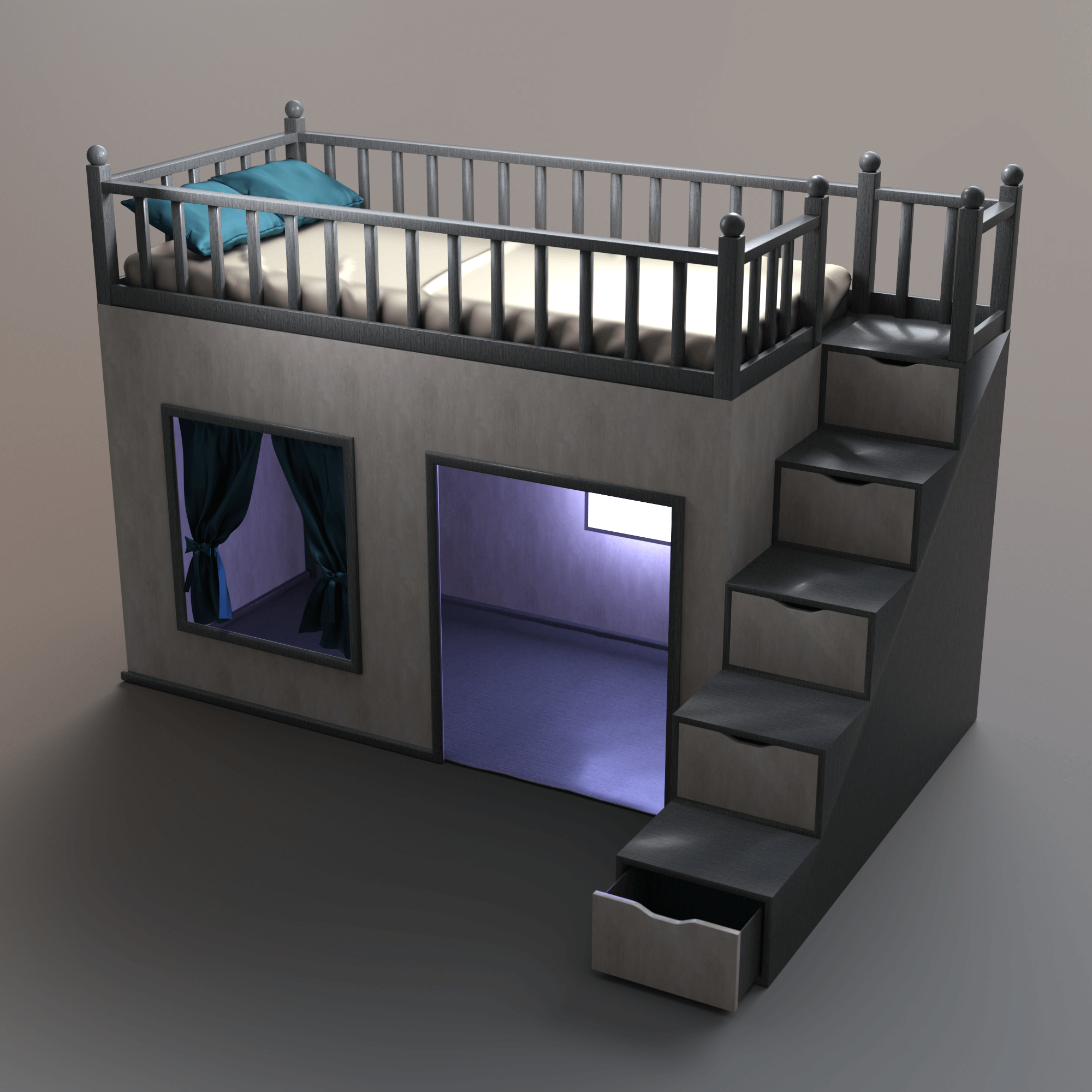 A3S H-Kids Small Play Room 3D Render by Architect3DStudio