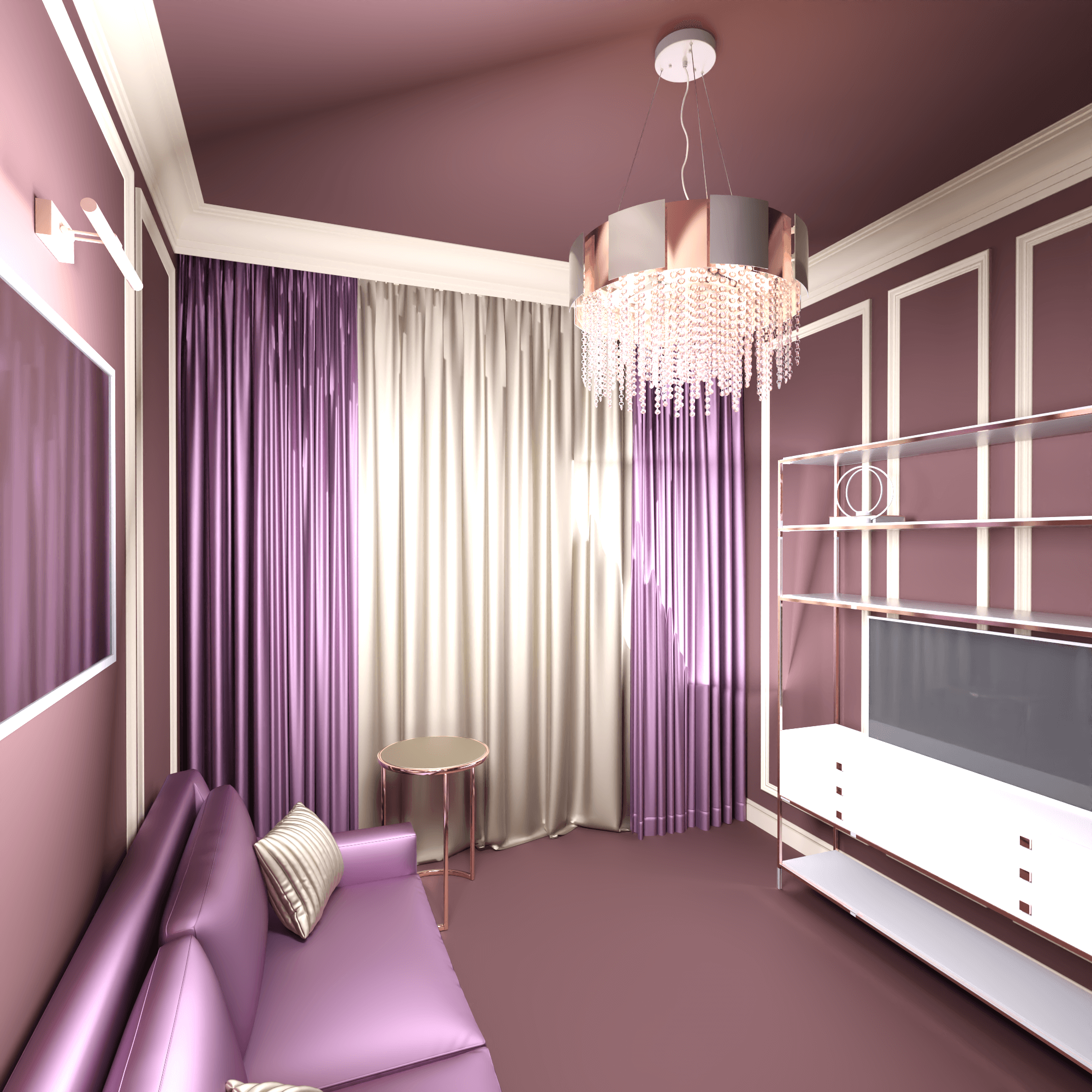 A3S H Living Room 3D Render | RenderHub Gallery