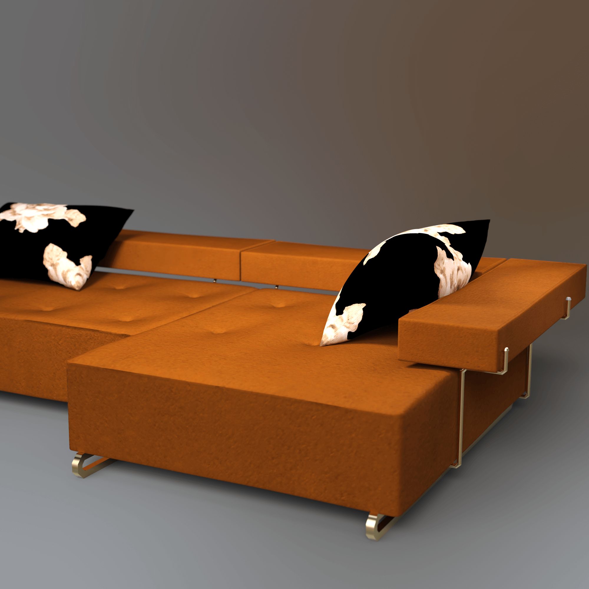 A3S H-Loft Sofa 3D Render, Digital Art by Architect3DStudio