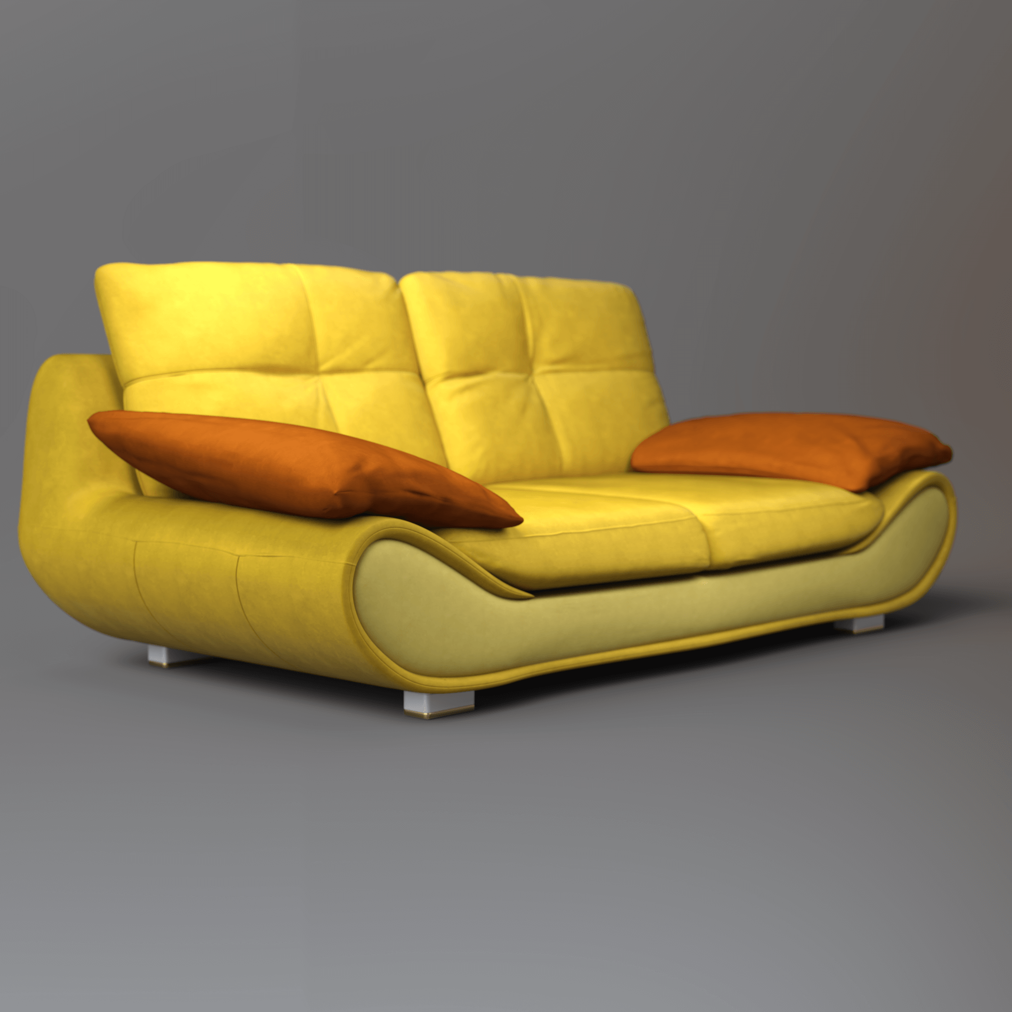 A3S H-Mini Sofa 3D Render, Digital Art by Architect3DStudio