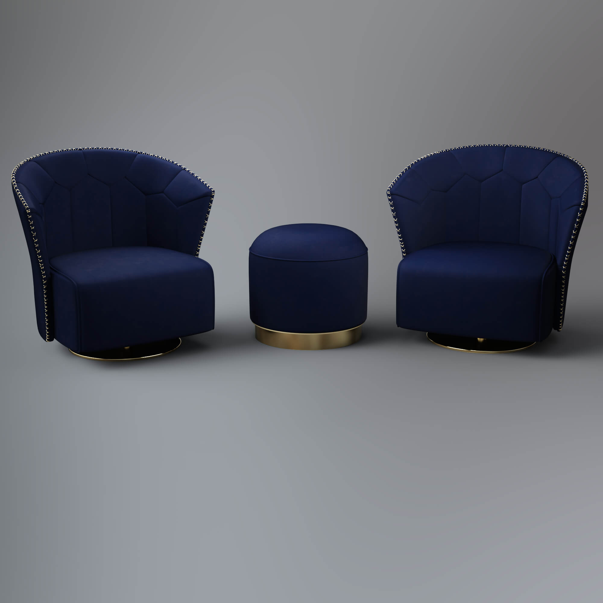A3S H-Mini Sofa With Couch 3D Render by Architect3DStudio