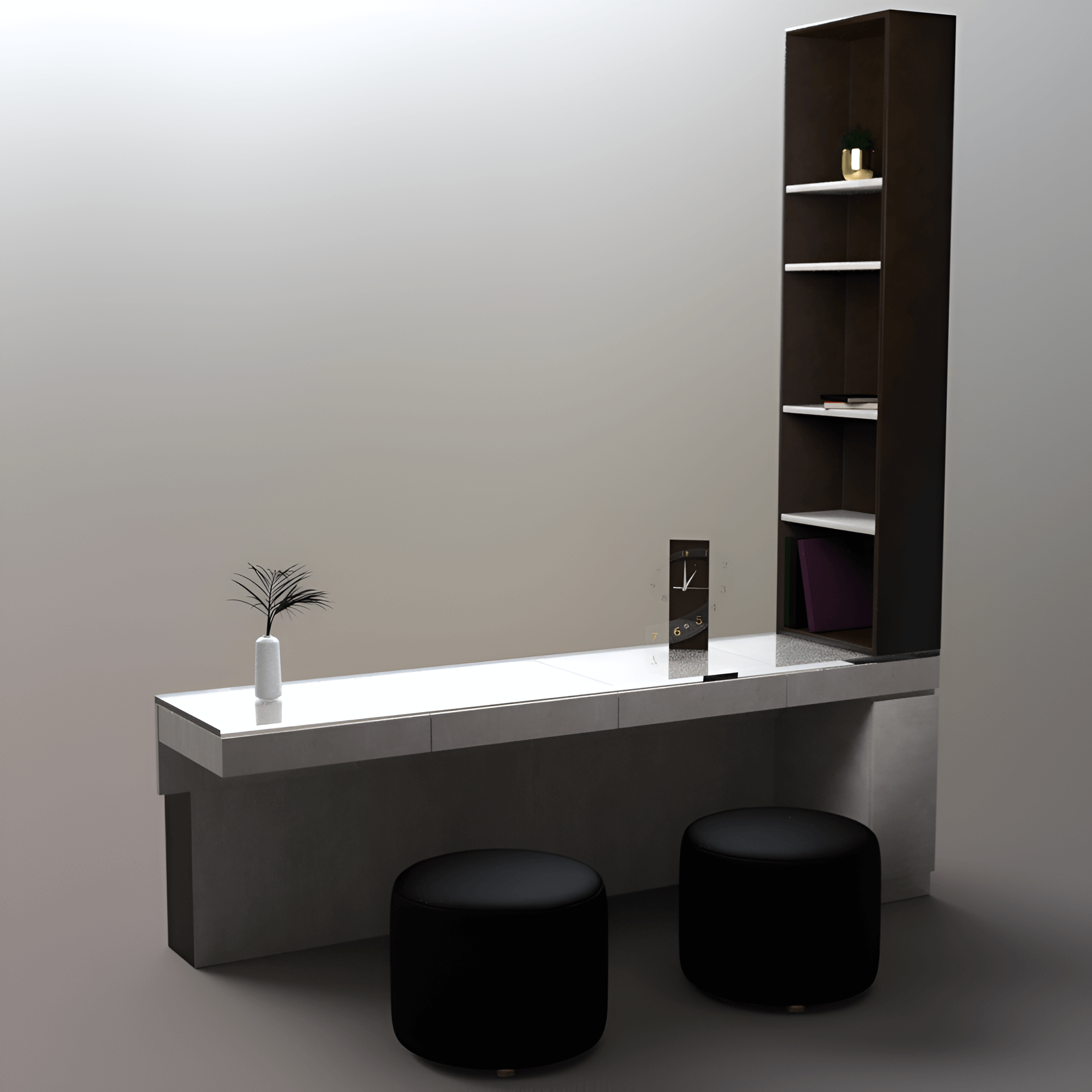 A3S H-Modern Working Table 3D Render by Architect3DStudio