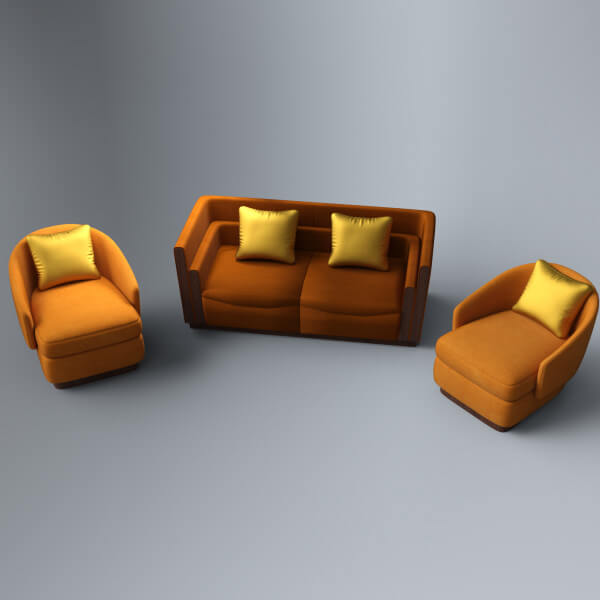 A3S H-Sofa Model 4 3D Render | RenderHub Gallery