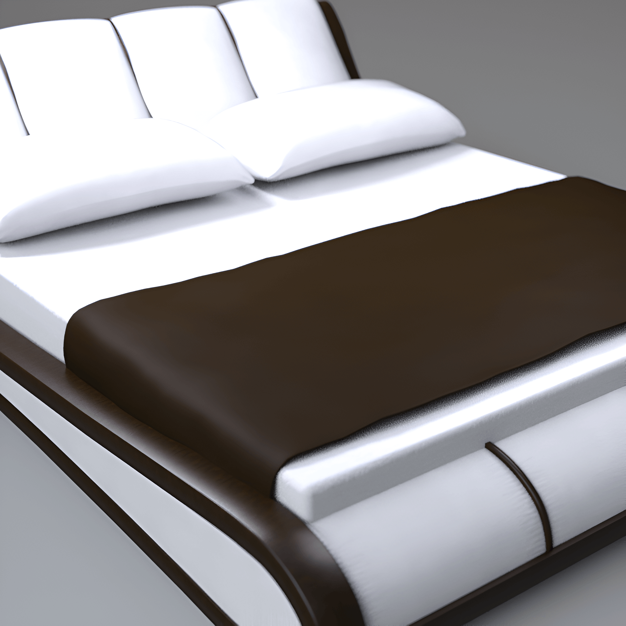 A3S H-Puffy Bed 3D Render, Digital Art by Architect3DStudio
