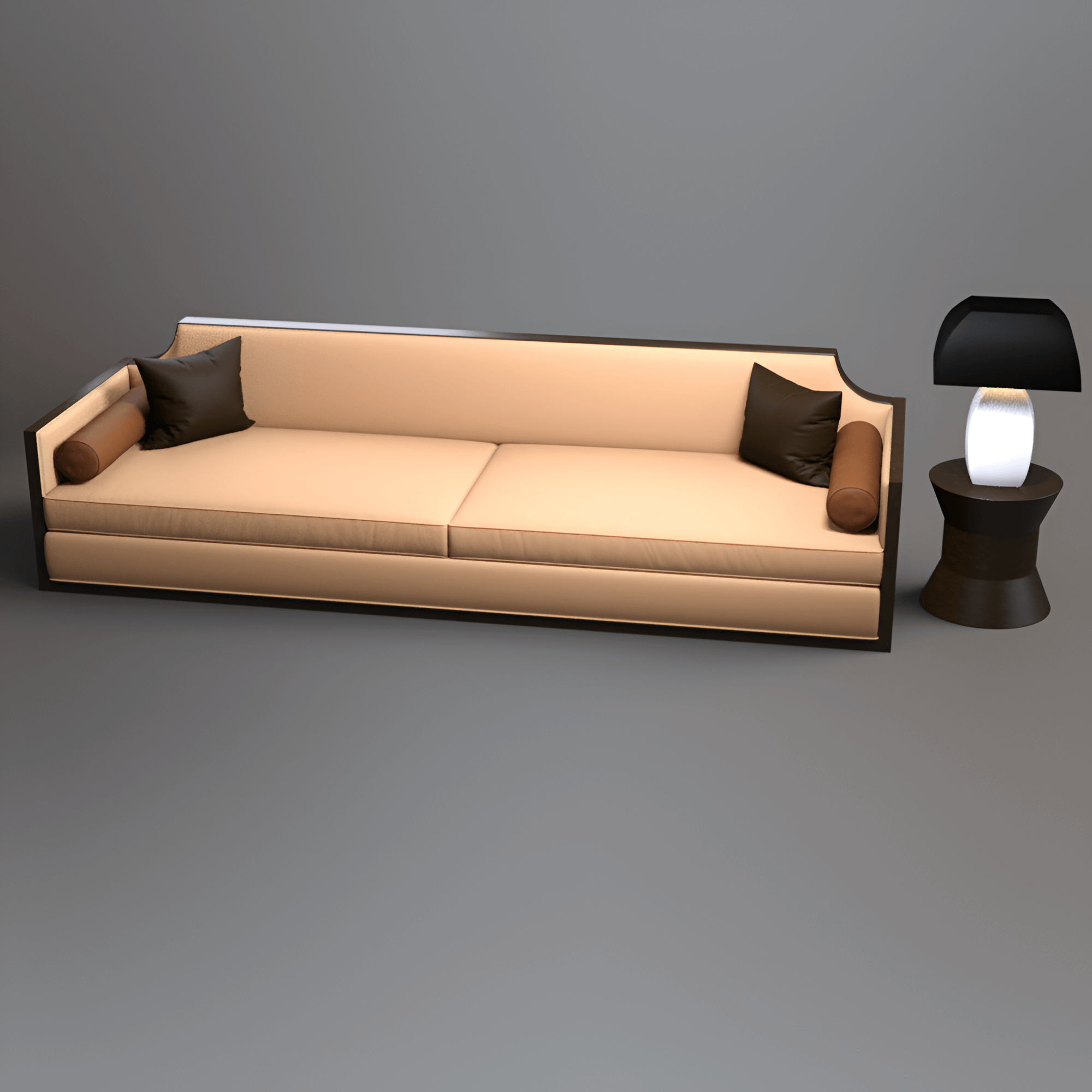 A3S H-Sofa Model 12 3D Render, Digital Art by Architect3DStudio